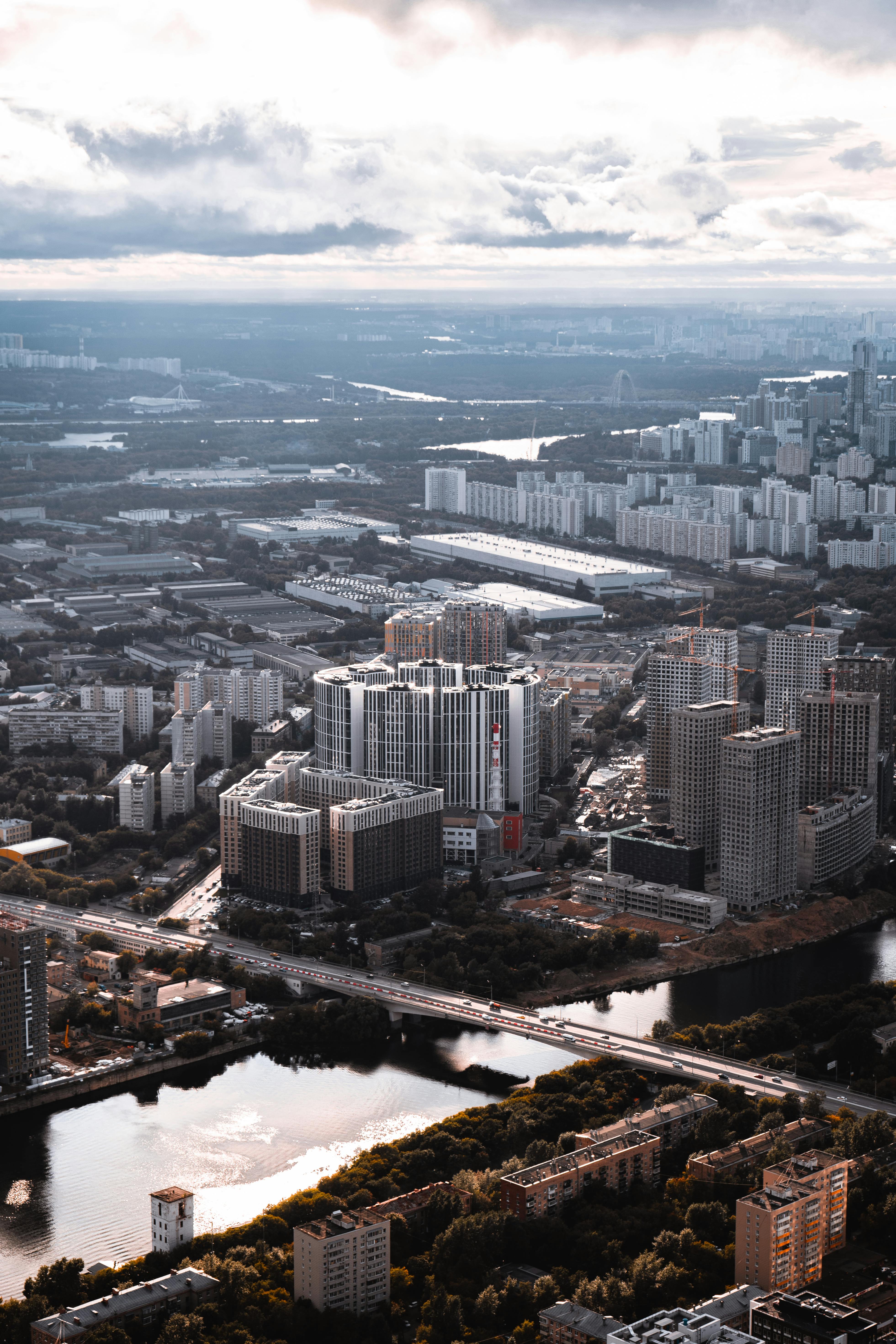Aerial View of City Buildings · Free Stock Photo