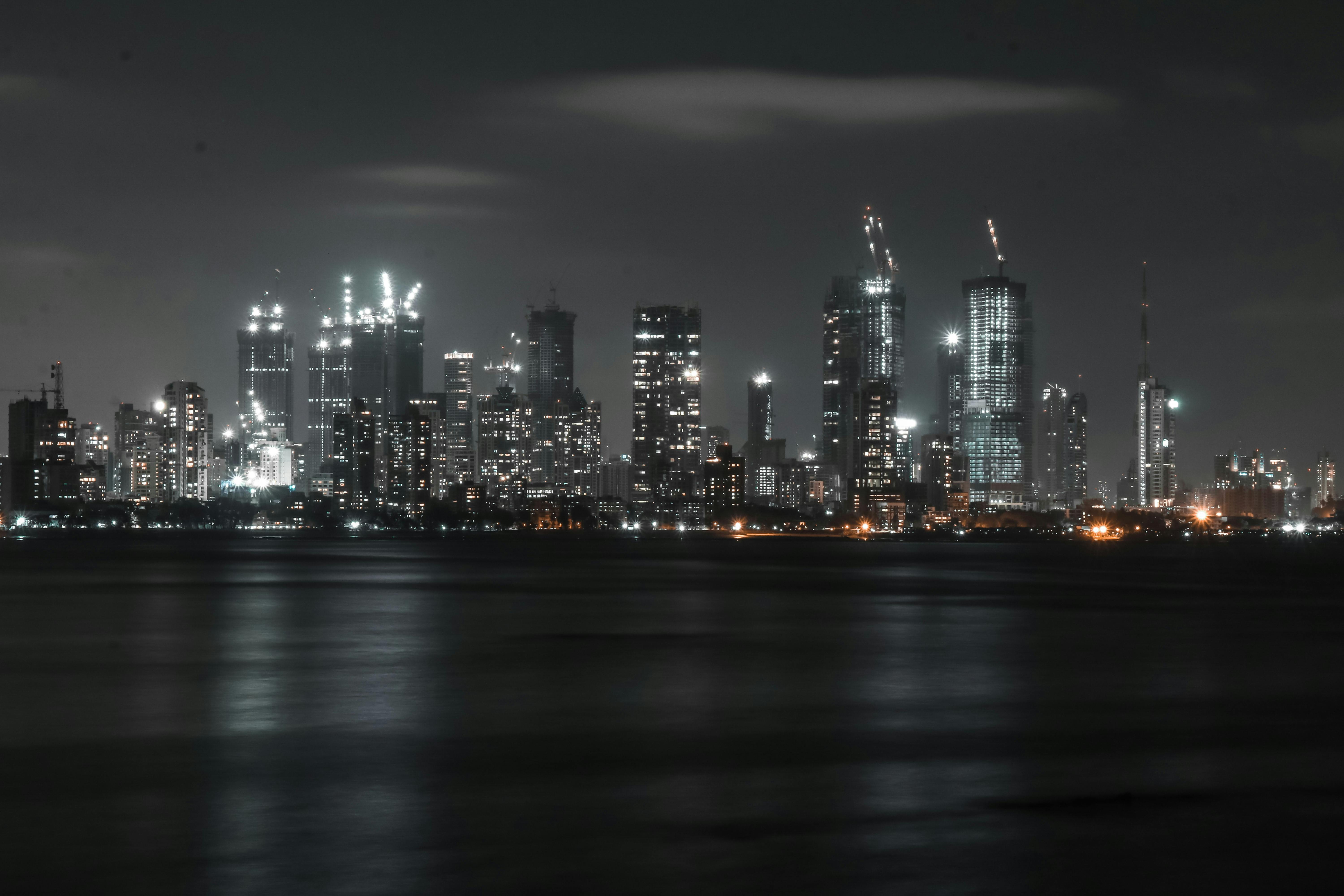 City Skyline during Night Time · Free Stock Photo
