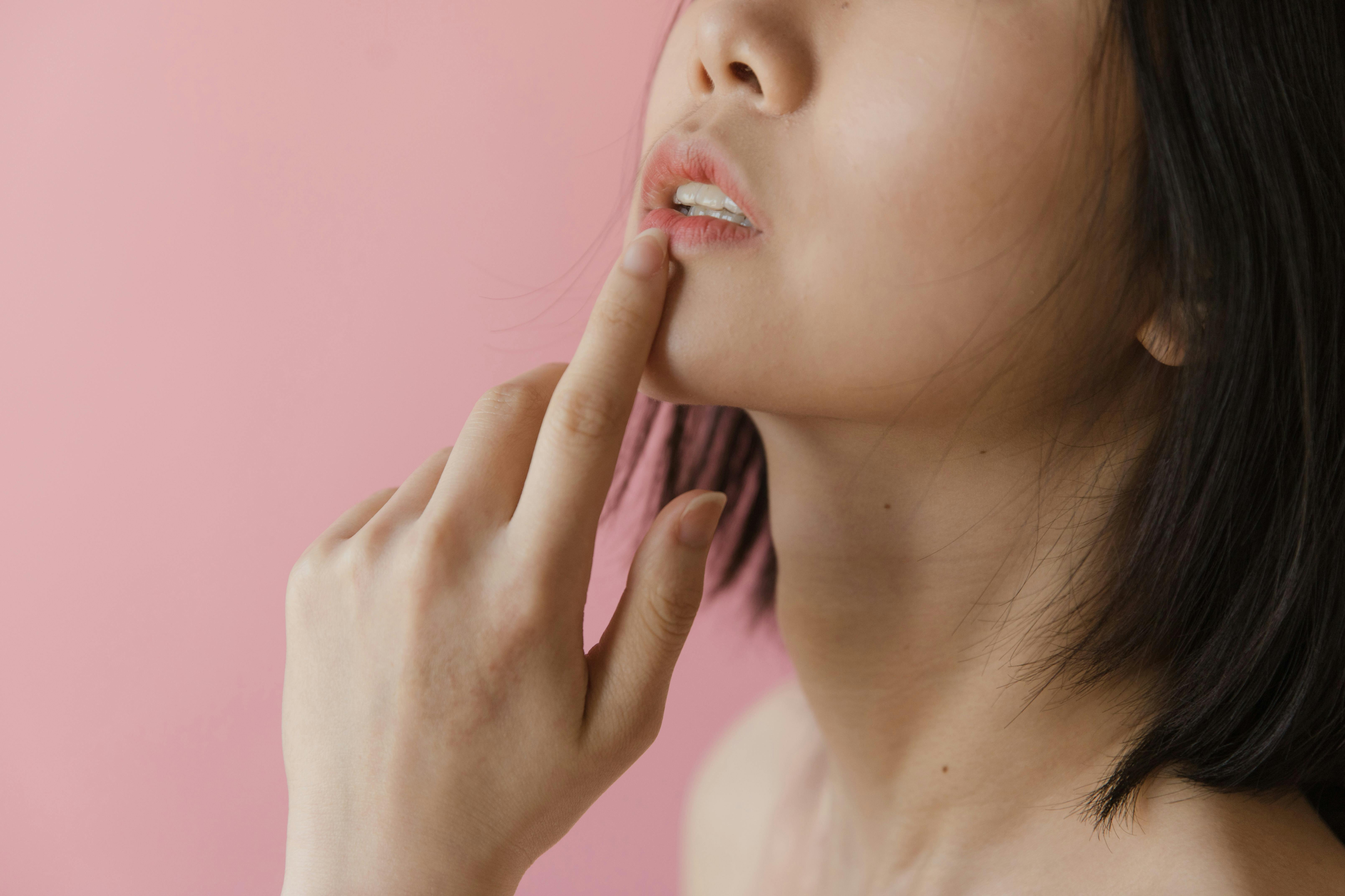 Person's Face Covered With White Powder · Free Stock Photo