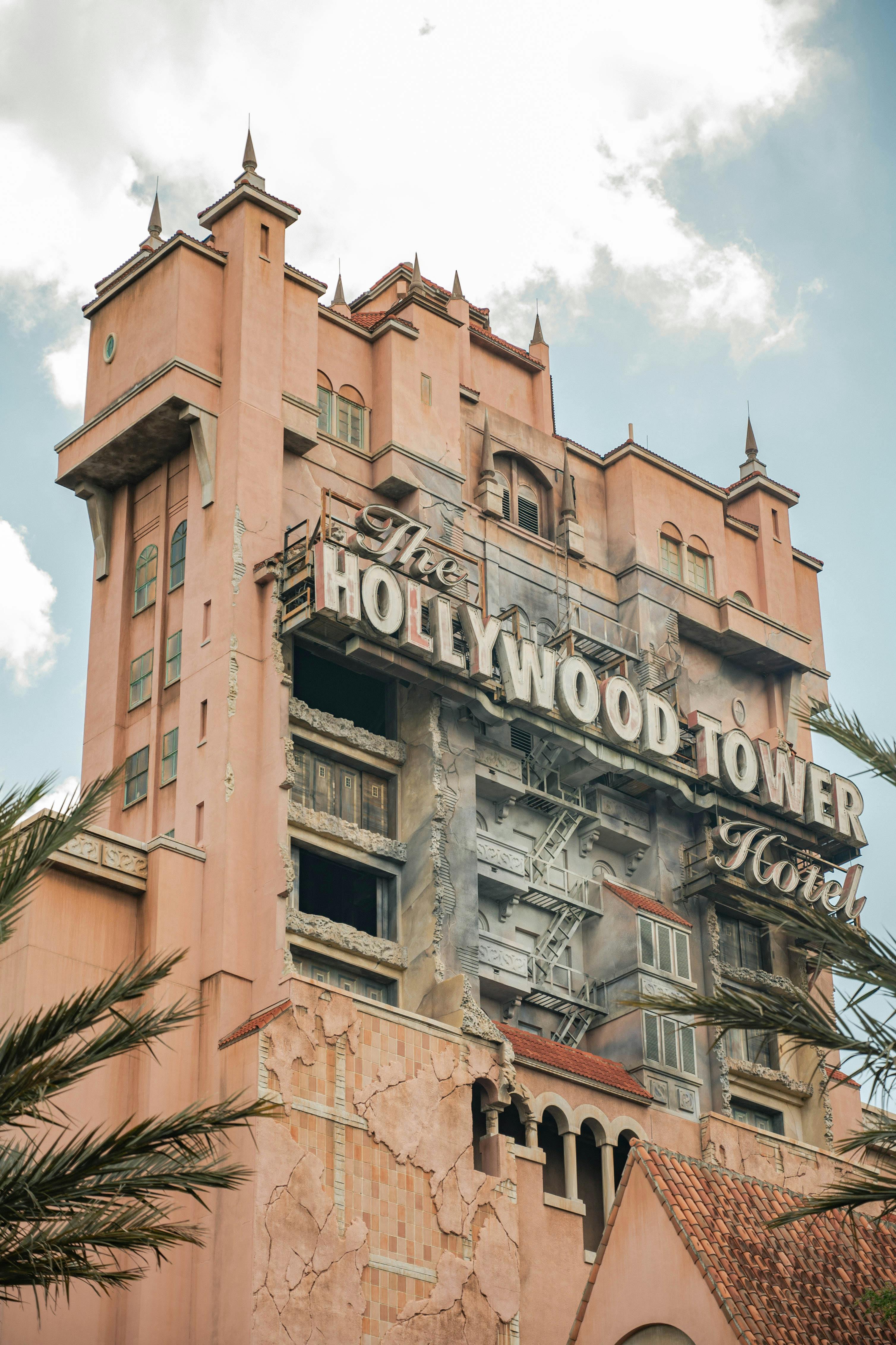 Facade of a Hollywood Tower Hotel · Free Stock Photo