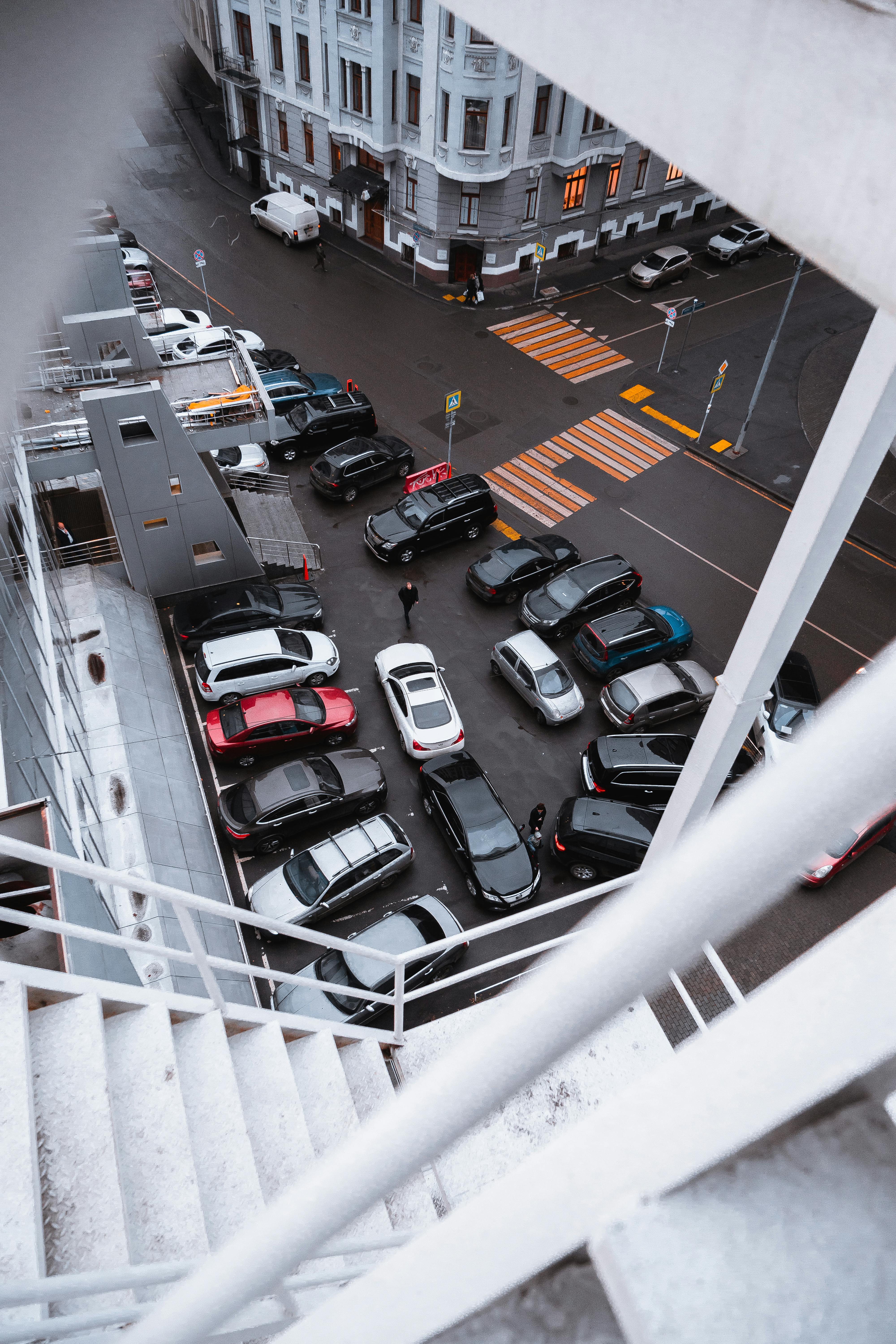 Cars Parked on Parking Lot · Free Stock Photo