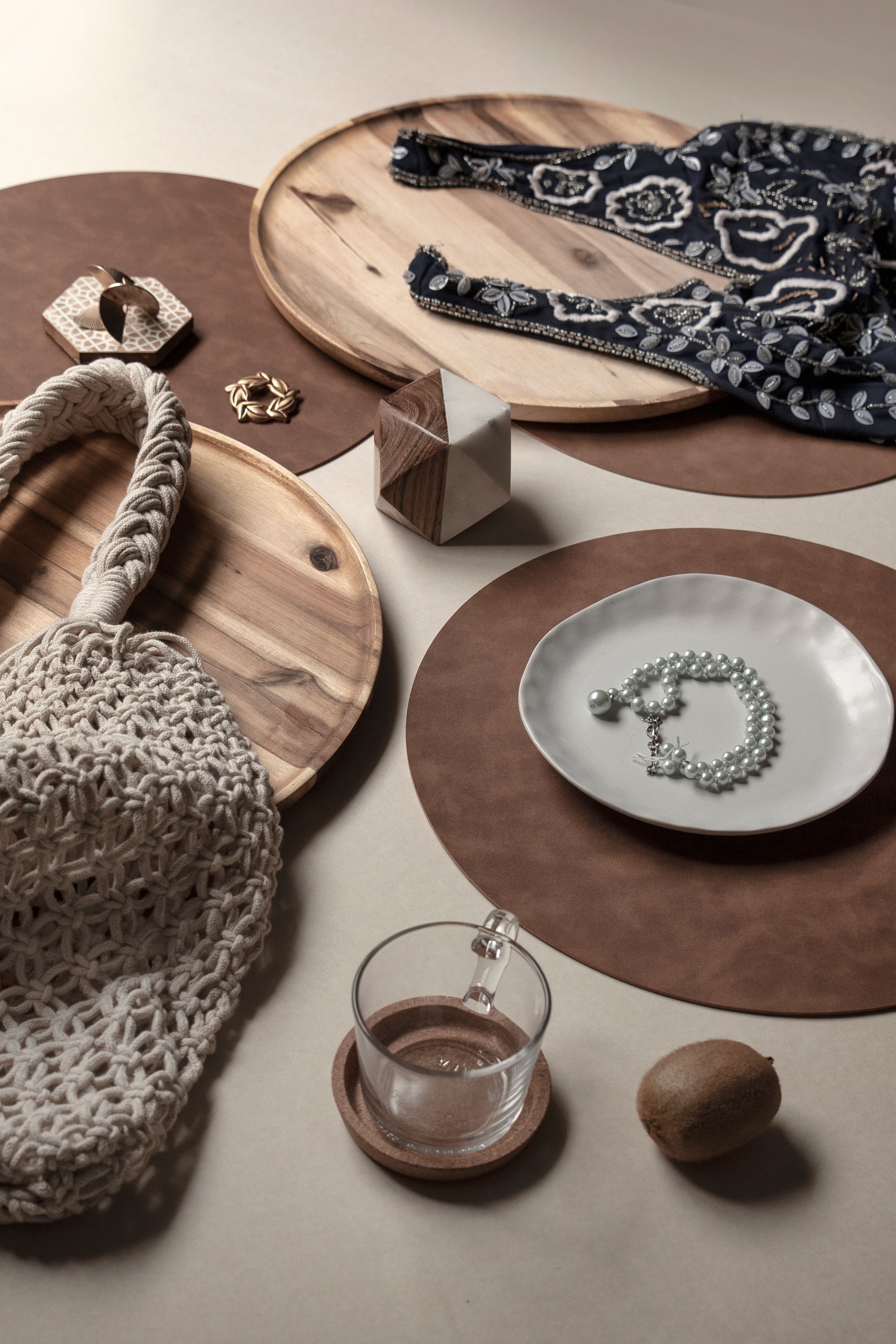 Jewelry on Table and in Shell · Free Stock Photo