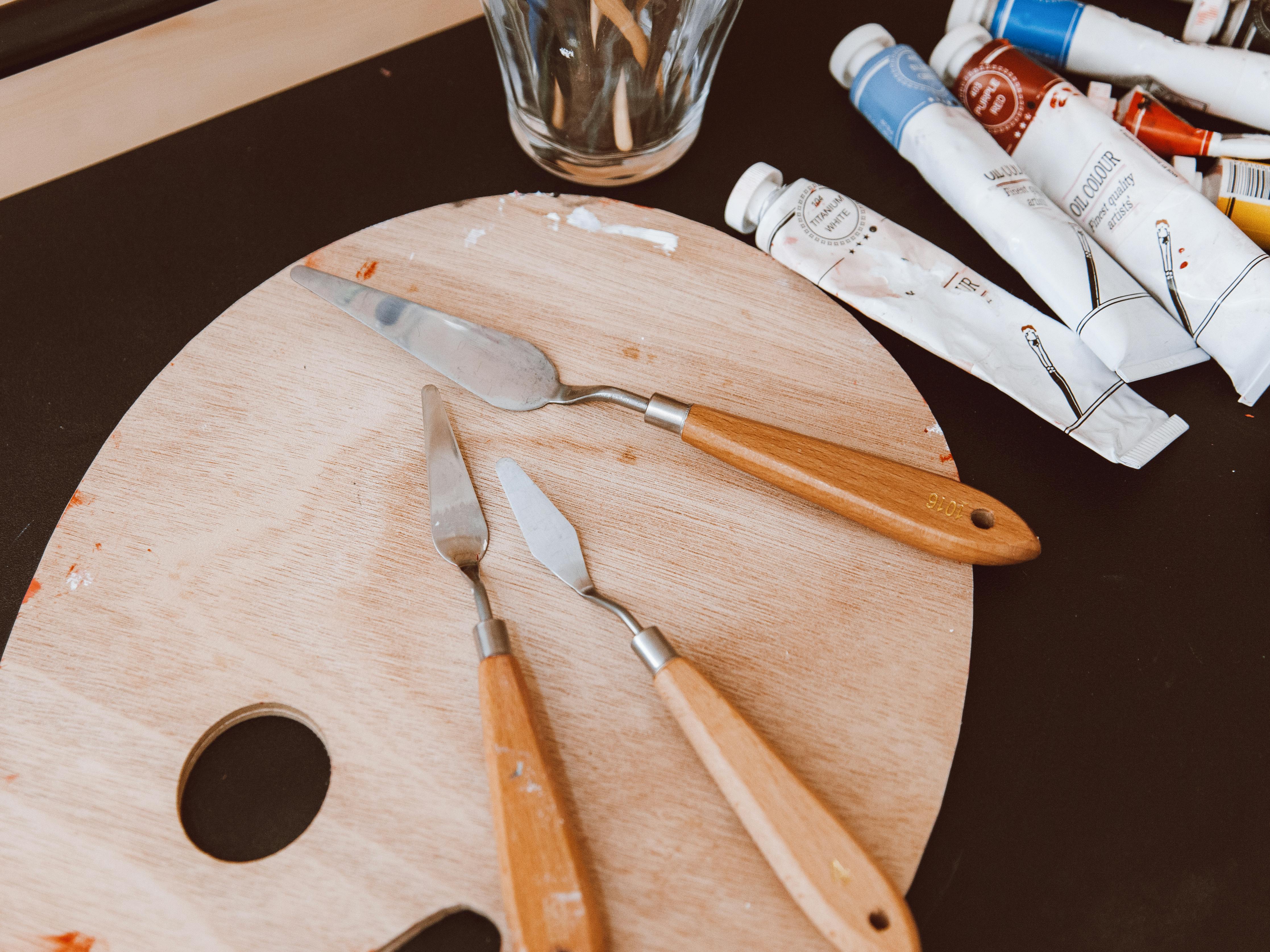 Composition of Art Supplies · Free Stock Photo