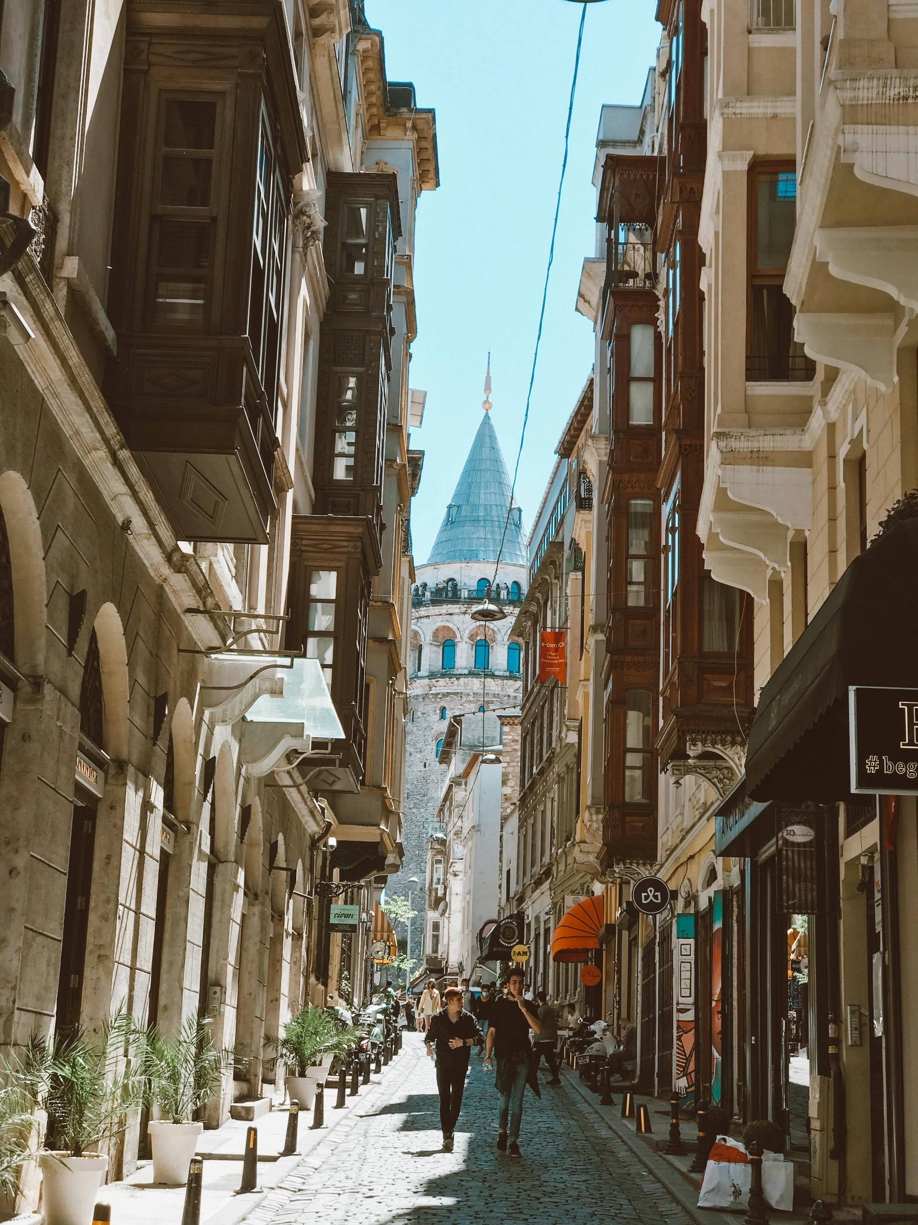 Small Alley in Between Buildings · Free Stock Photo