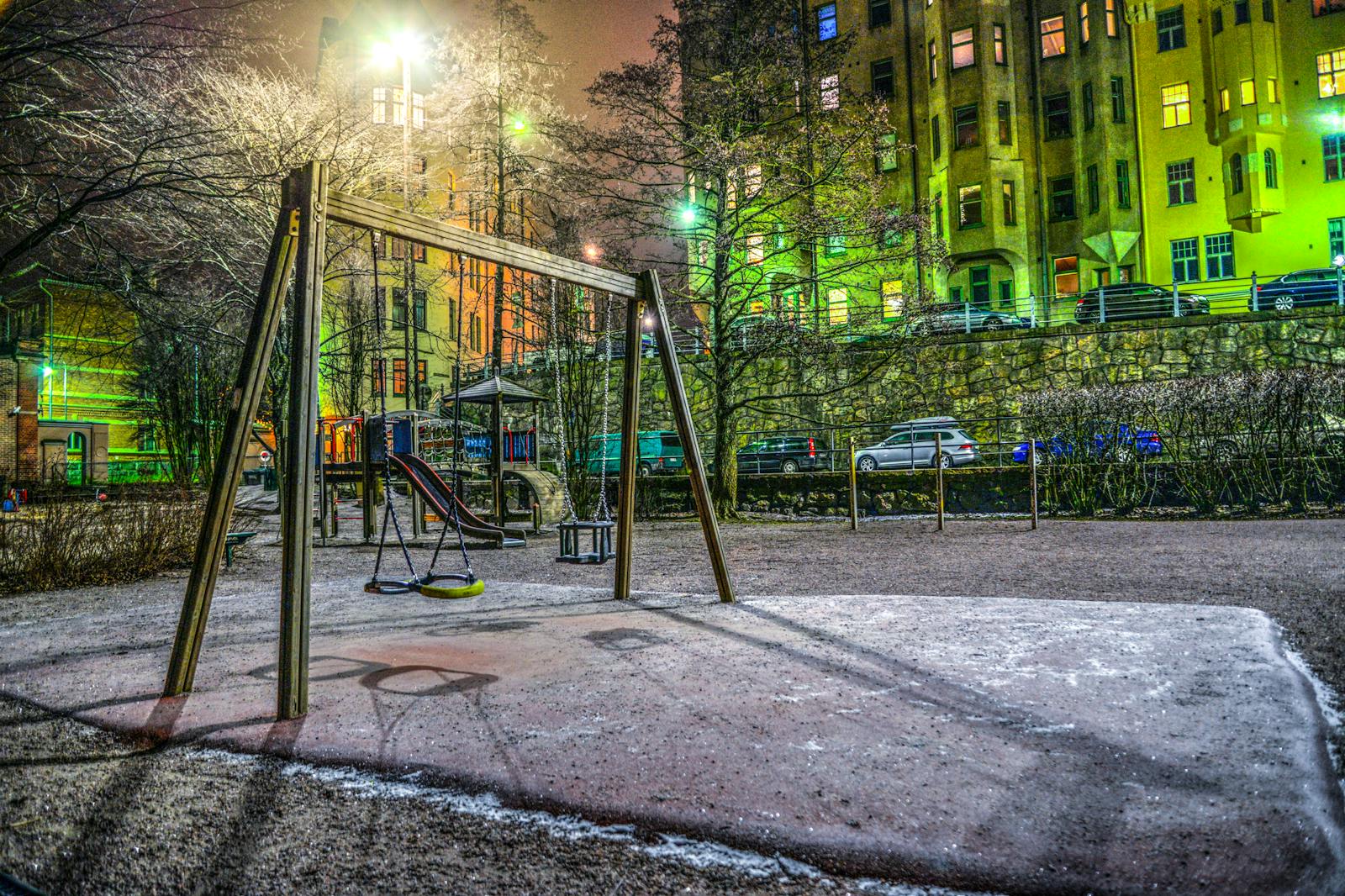 Playground At Night Photos, Download The BEST Free Playground At Night ...