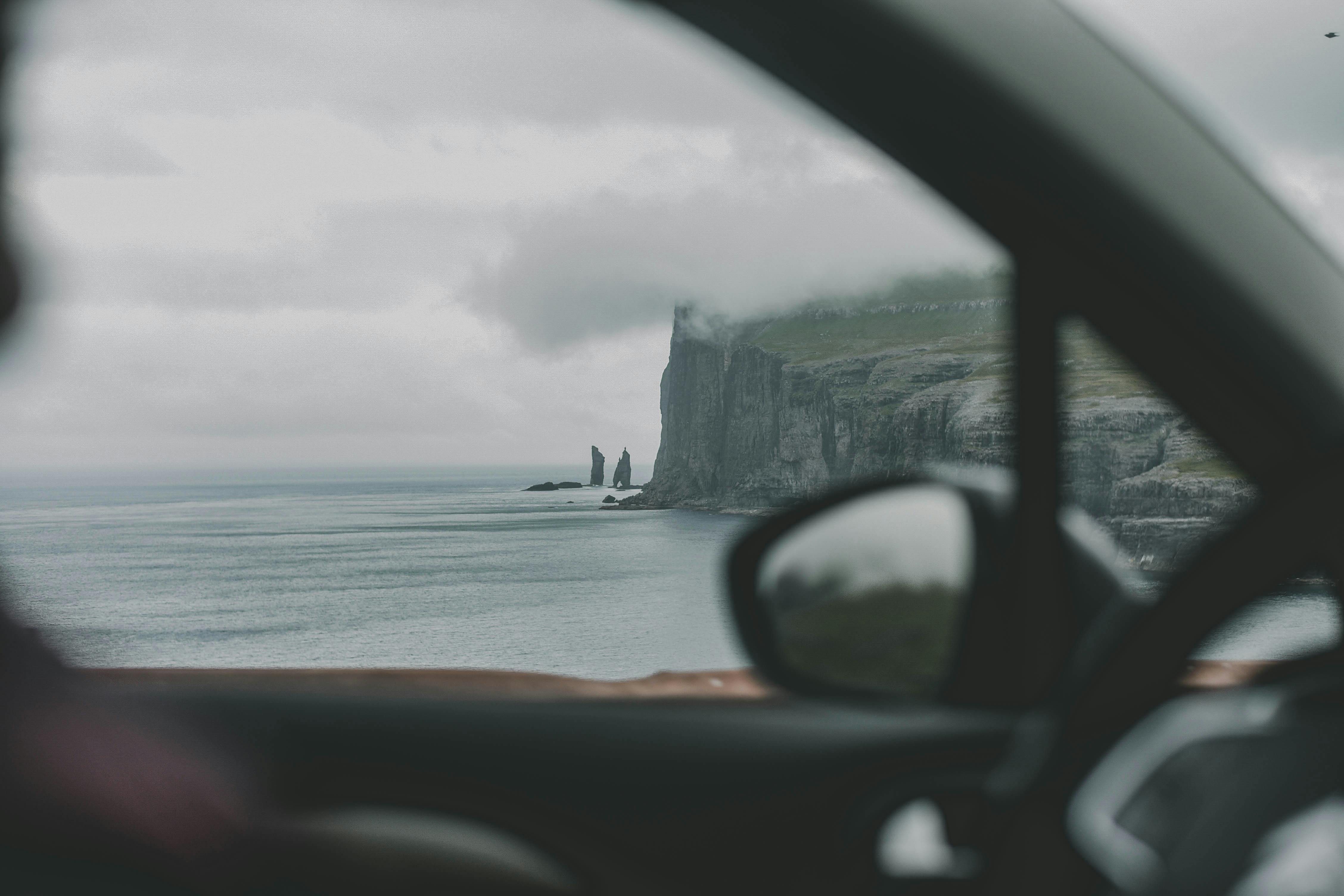 View of the Sea From a Car · Free Stock Photo