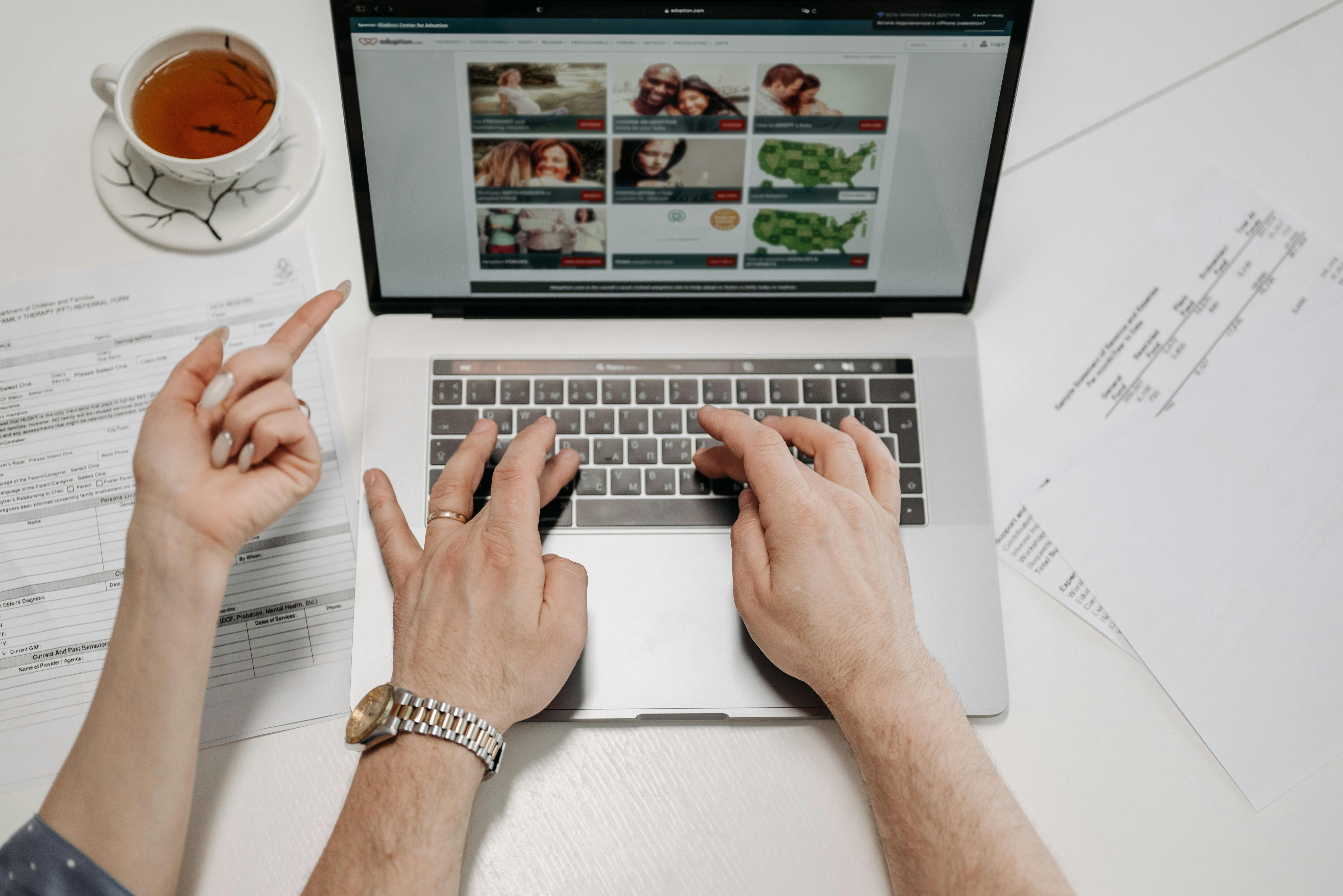 Person Using Laptop Computer · Free Stock Photo