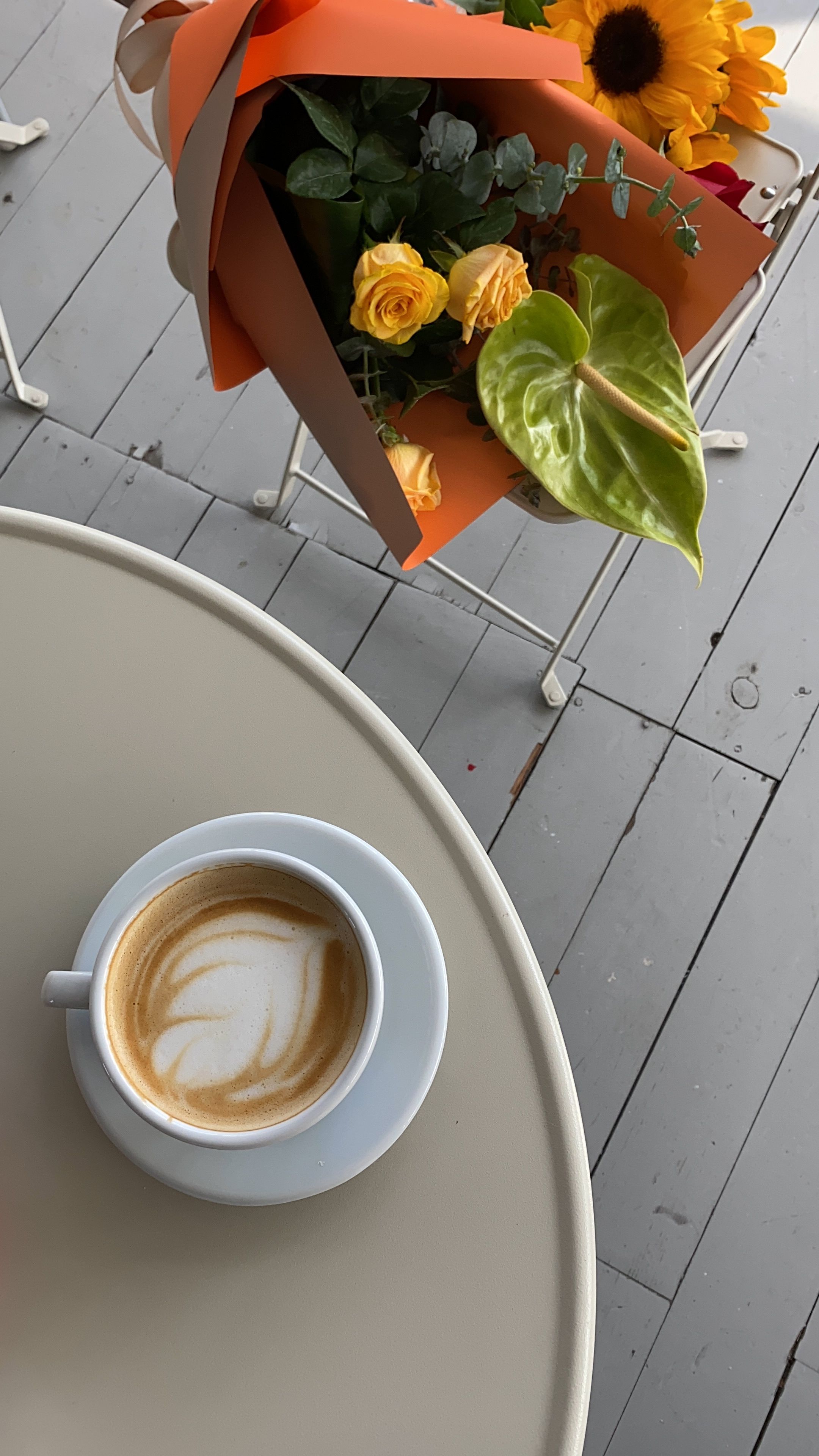 Coffee, Sunflowers and Roses · Free Stock Photo