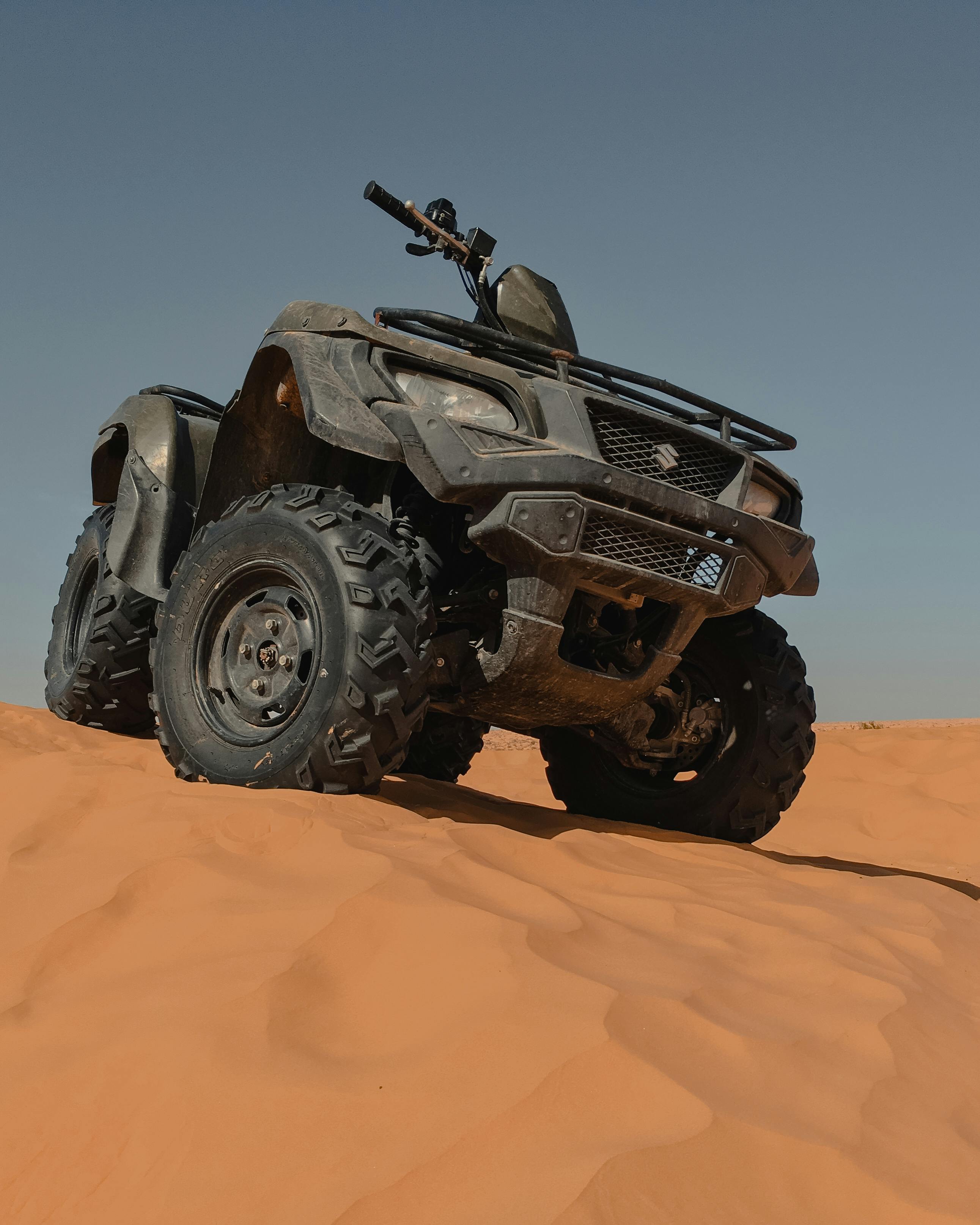 Men Riding Atv Drifting on Desert · Free Stock Photo