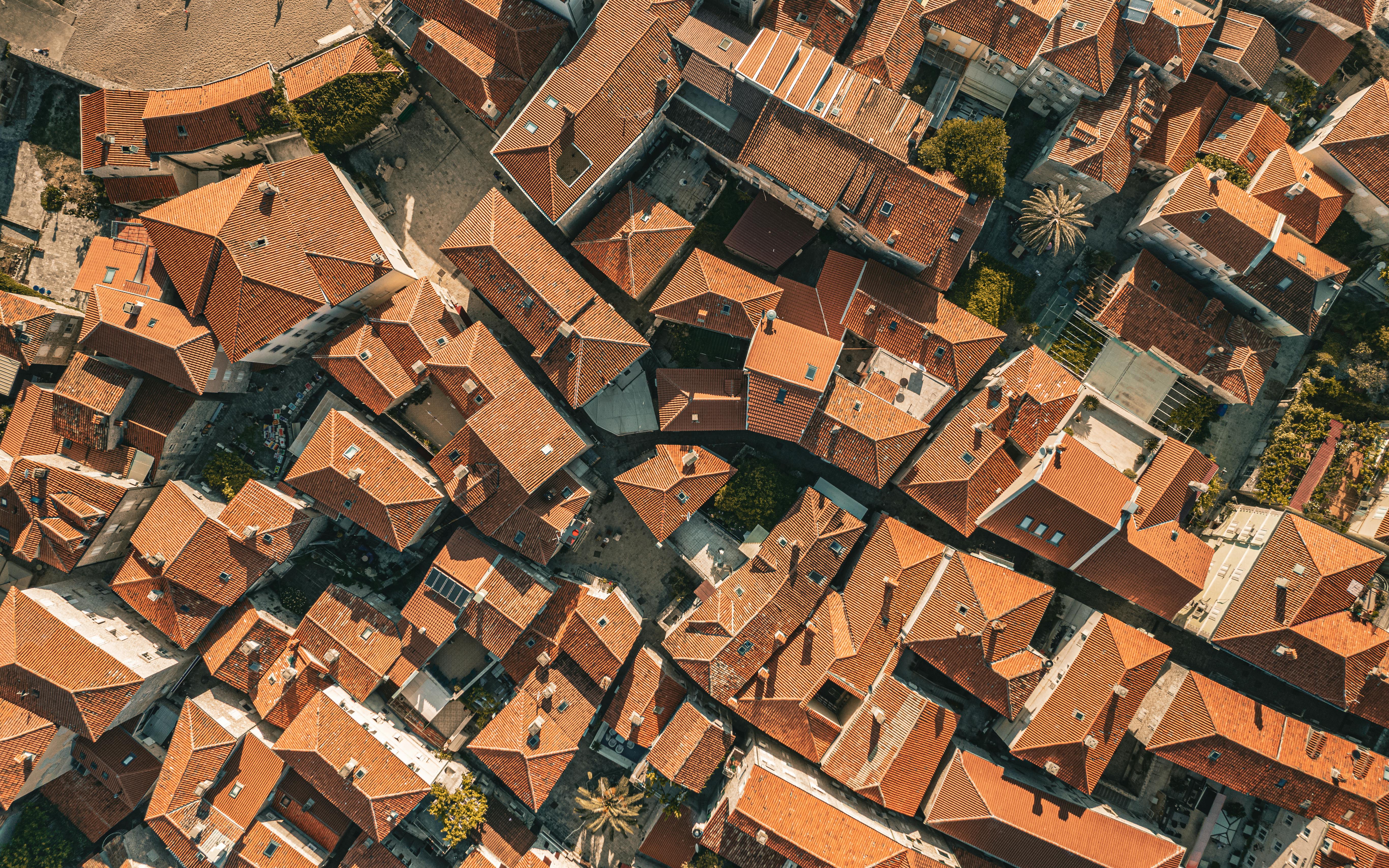 Birds Eye View of Buildings · Free Stock Photo