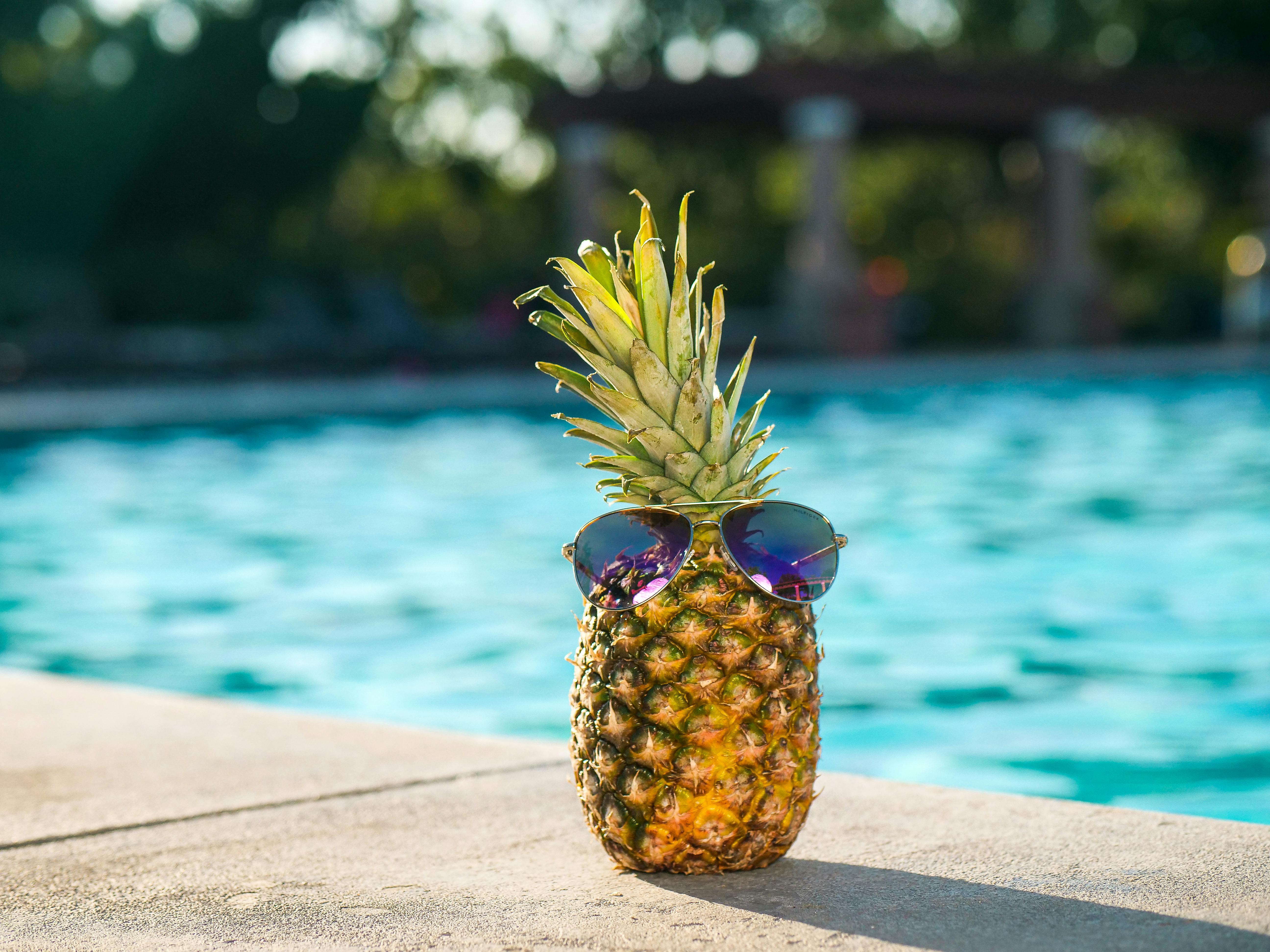 Sunglasses on a Pineapple · Free Stock Photo