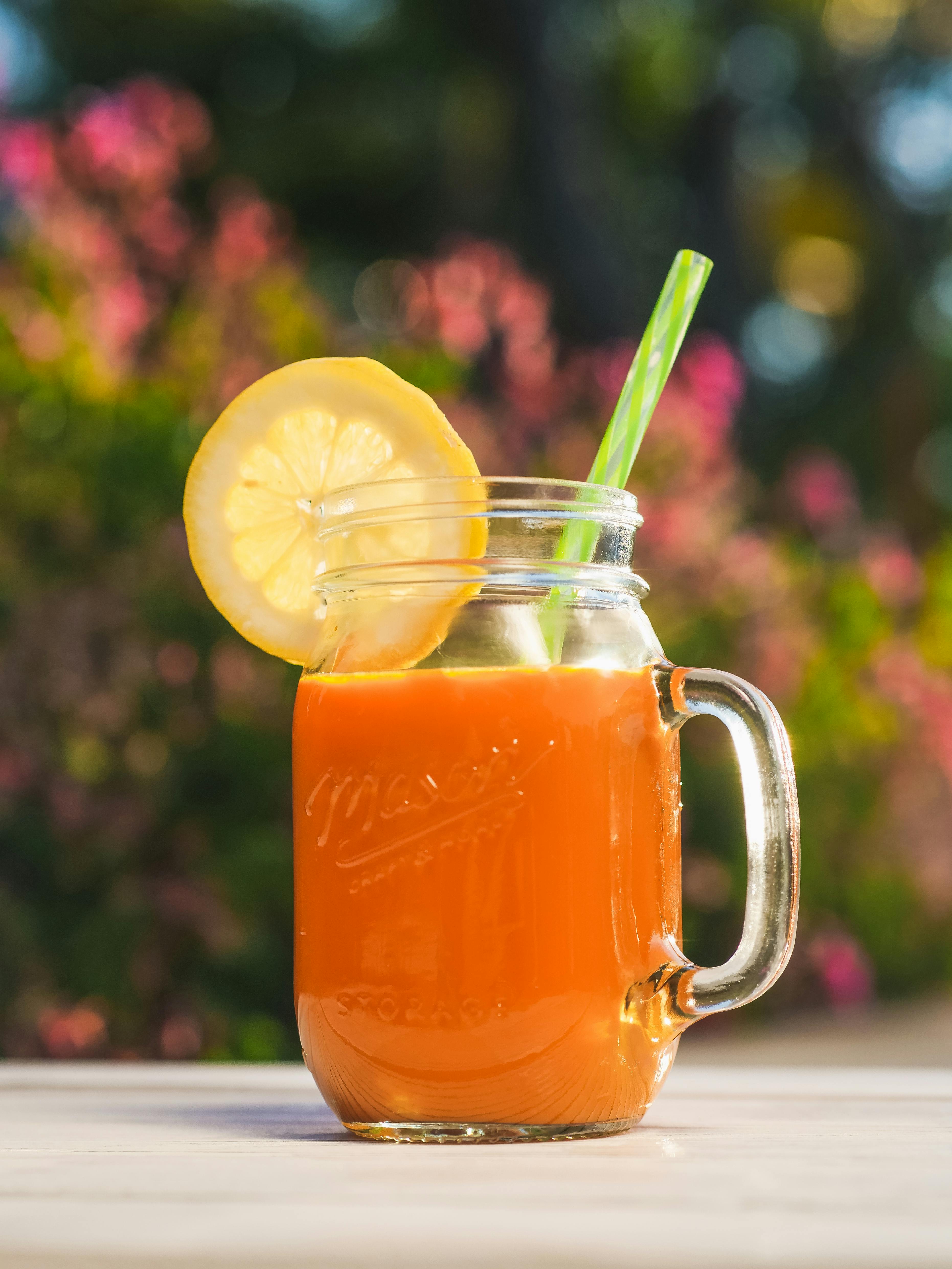A Fresh Juice in a Mason Jar · Free Stock Photo