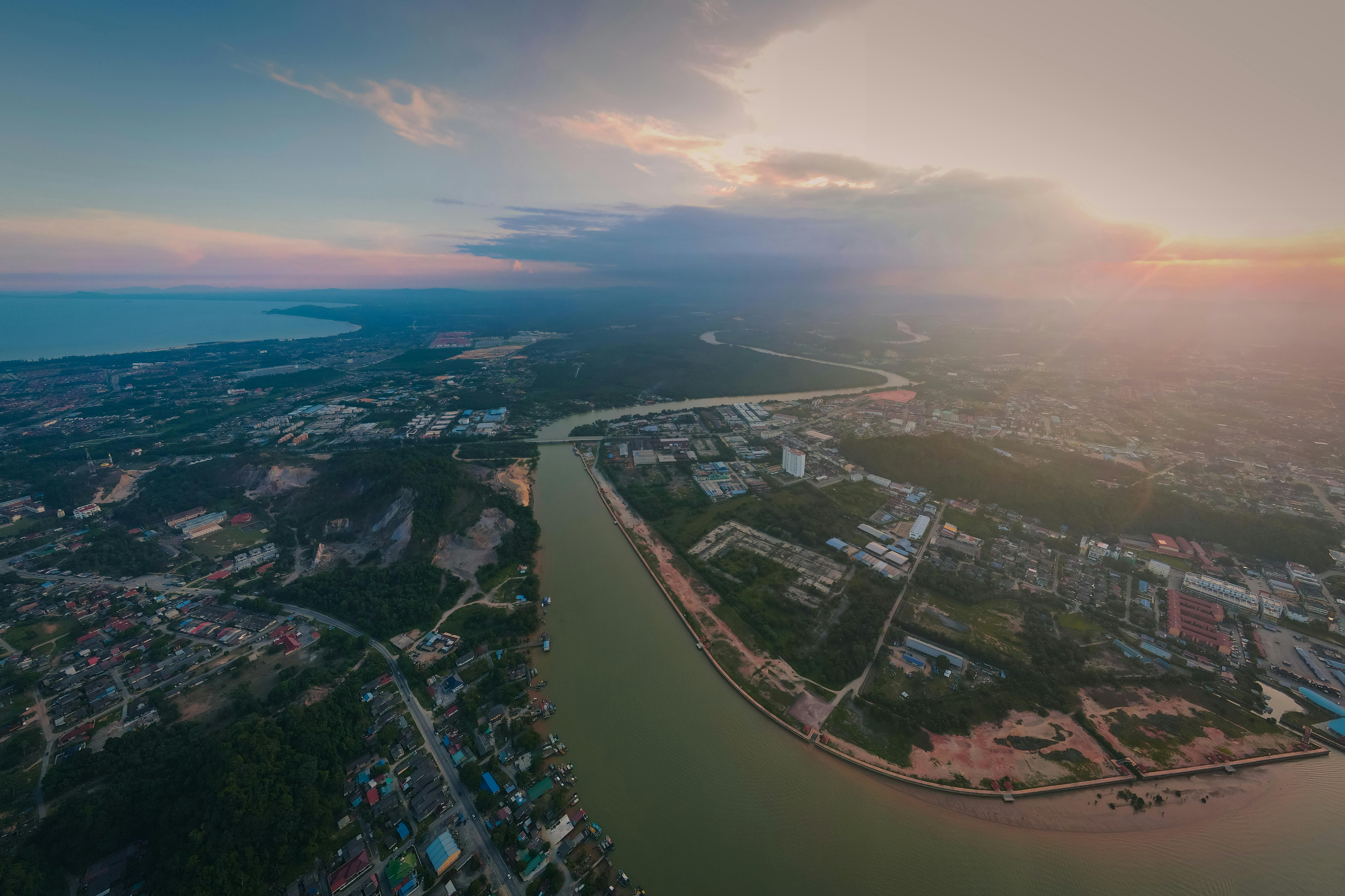 Aerial Photography of a Town · Free Stock Photo