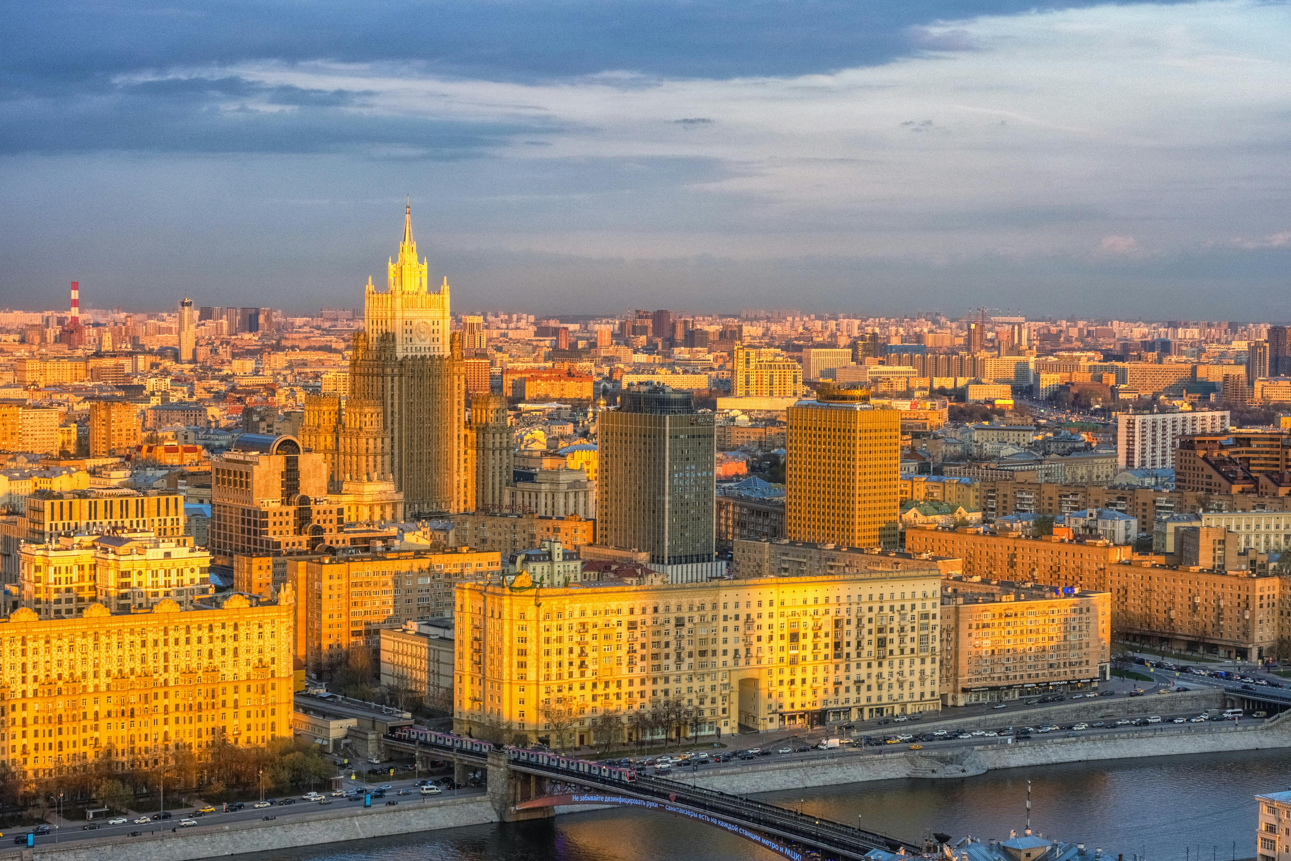 aerial Photography of Beige Concrete Buildings · Free Stock Photo