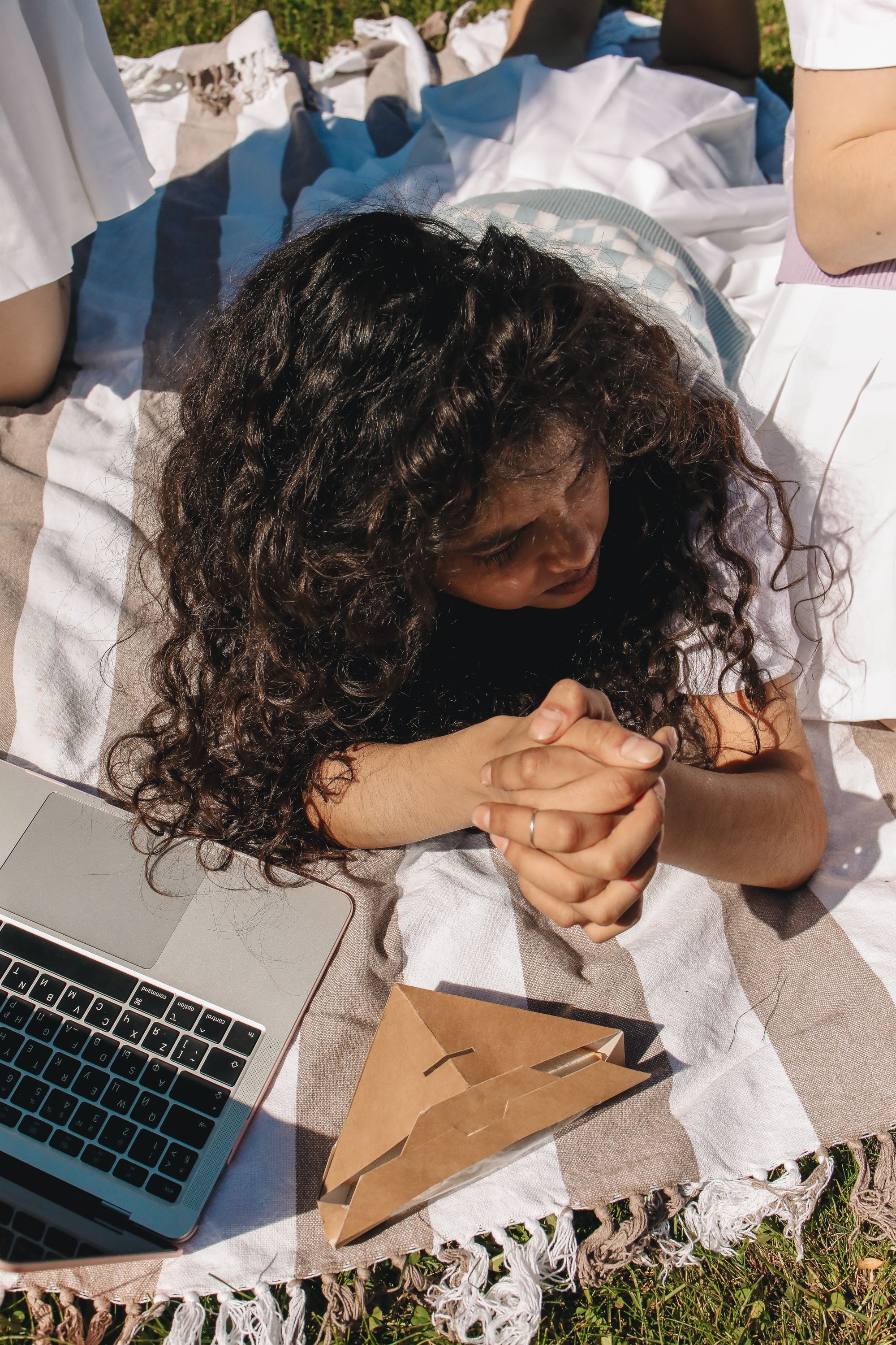 Students Studying on Green Grass Field · Free Stock Photo