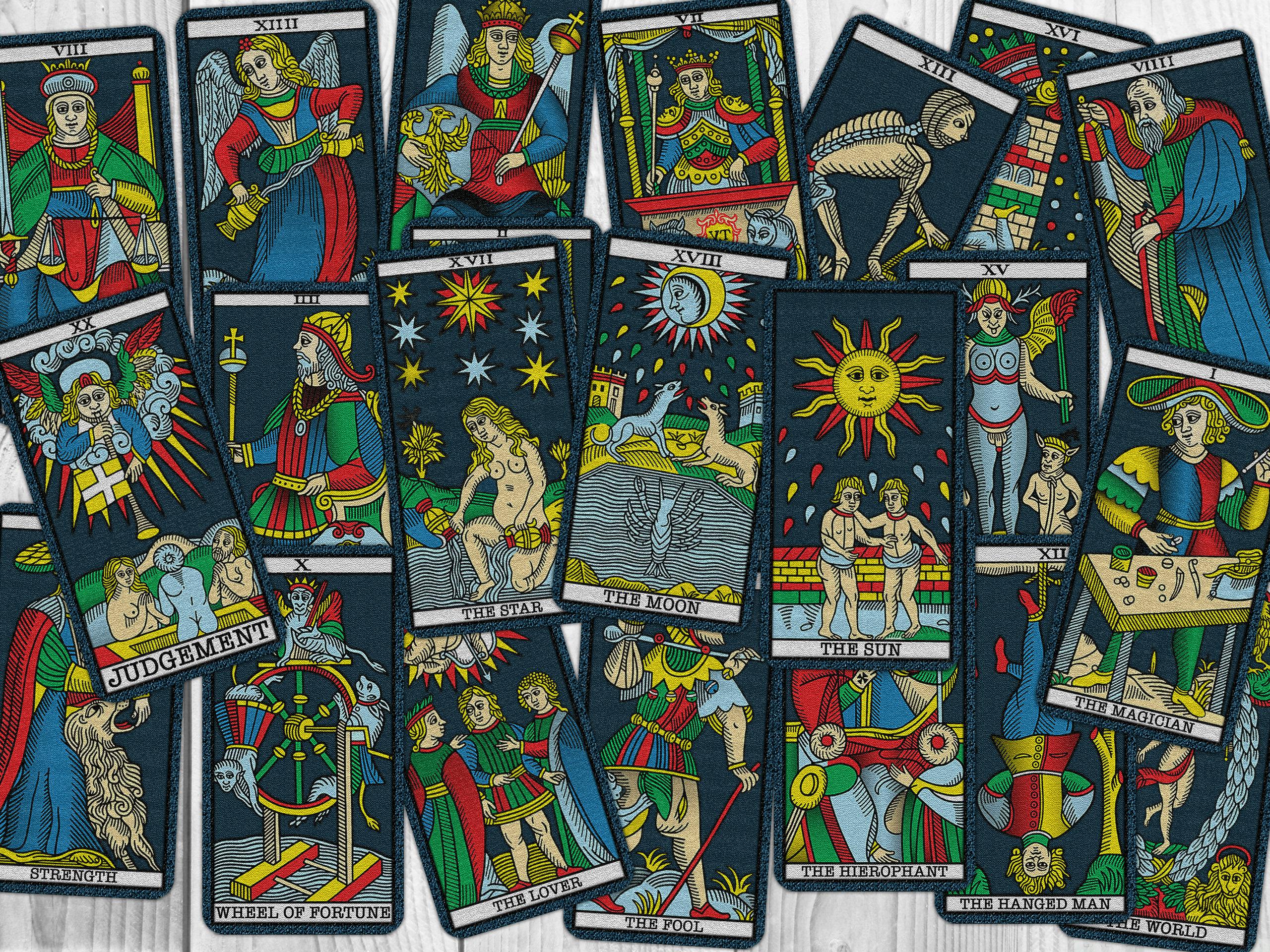 Close-Up Shot of Tarot Cards · Free Stock Photo
