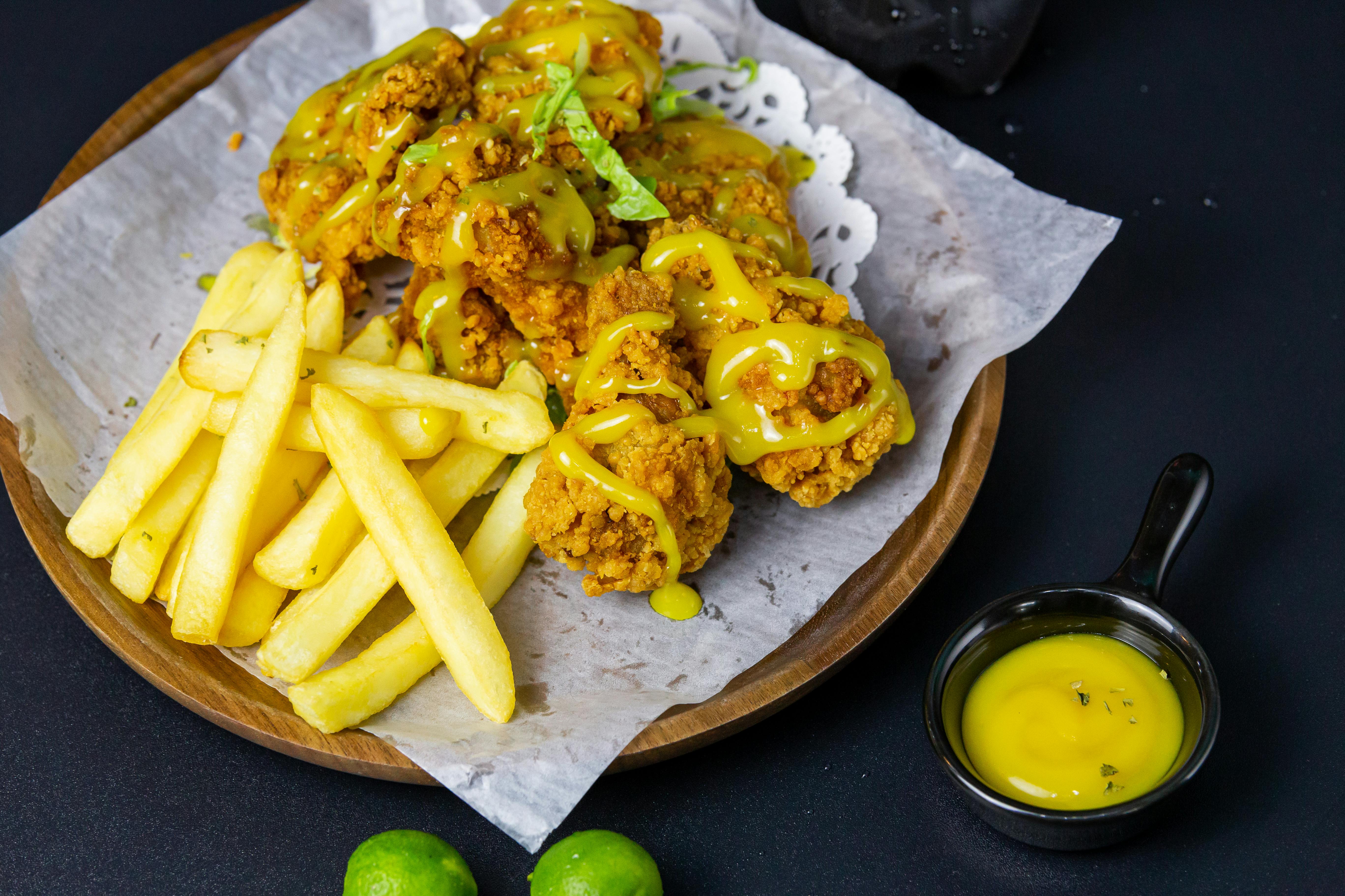 Photo of Fried Chicken with Fries · Free Stock Photo