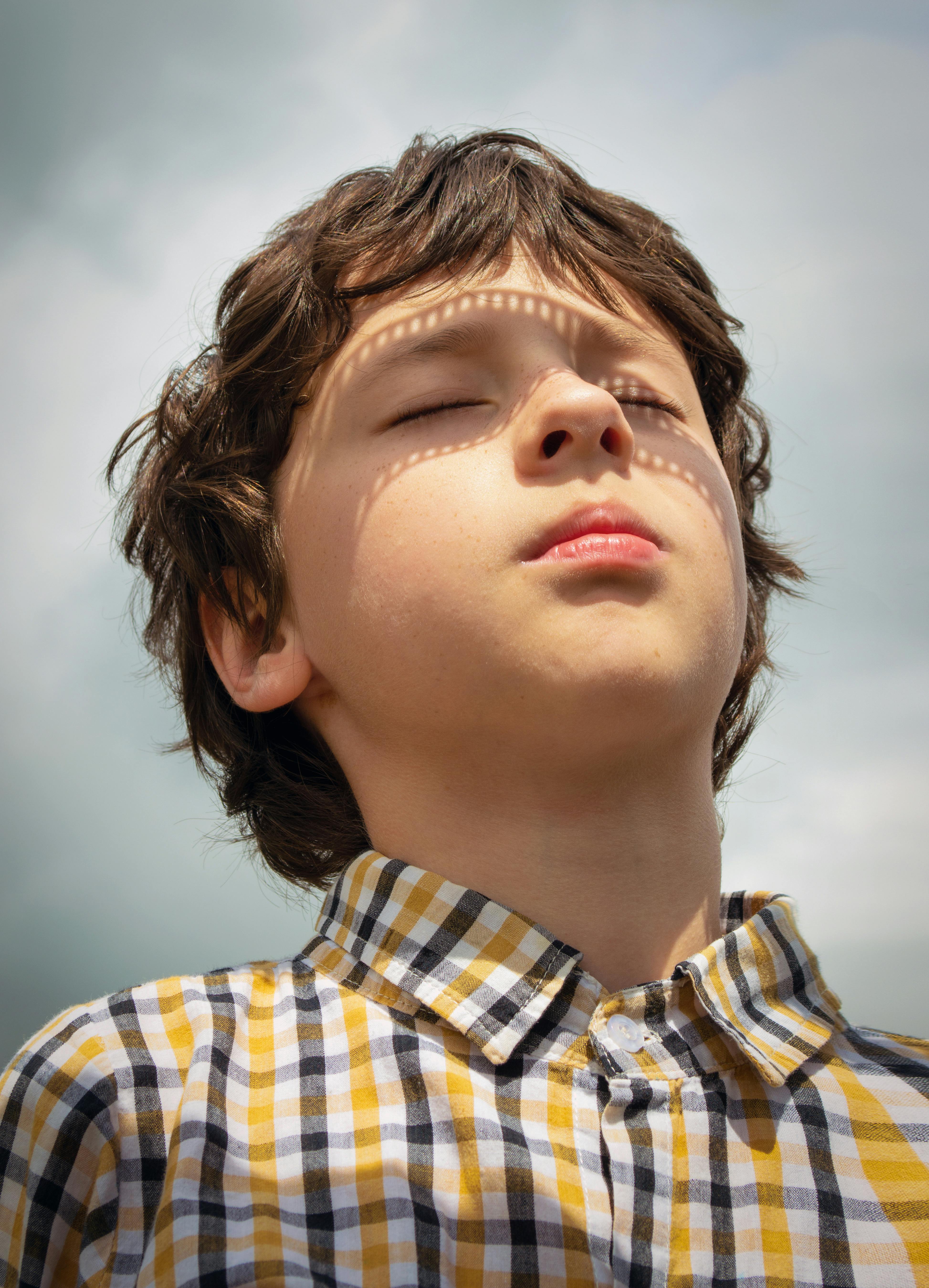 Boy wearing Checkered Dress Shirt · Free Stock Photo