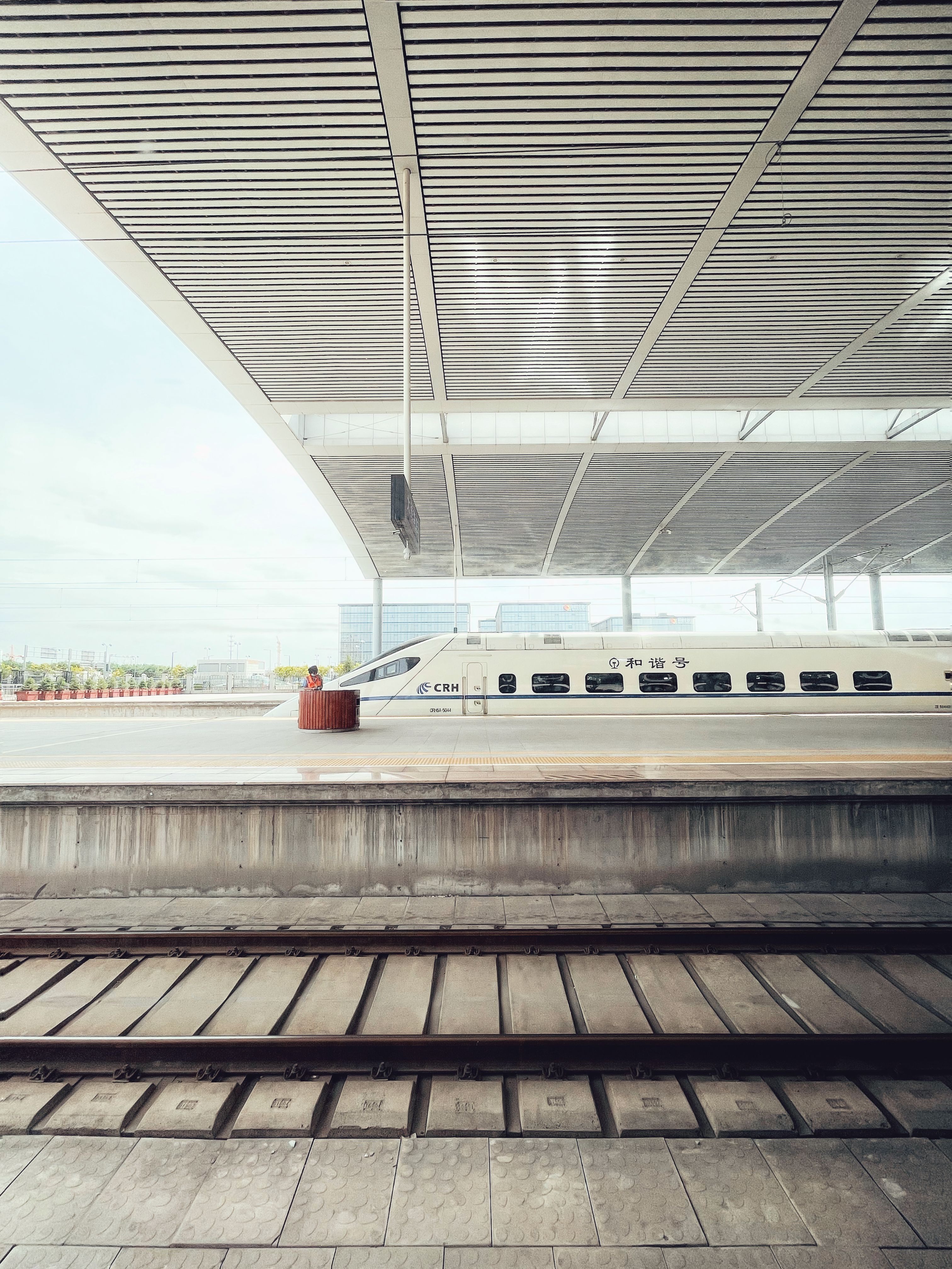 Subway Train Waiting at a Platform · Free Stock Photo