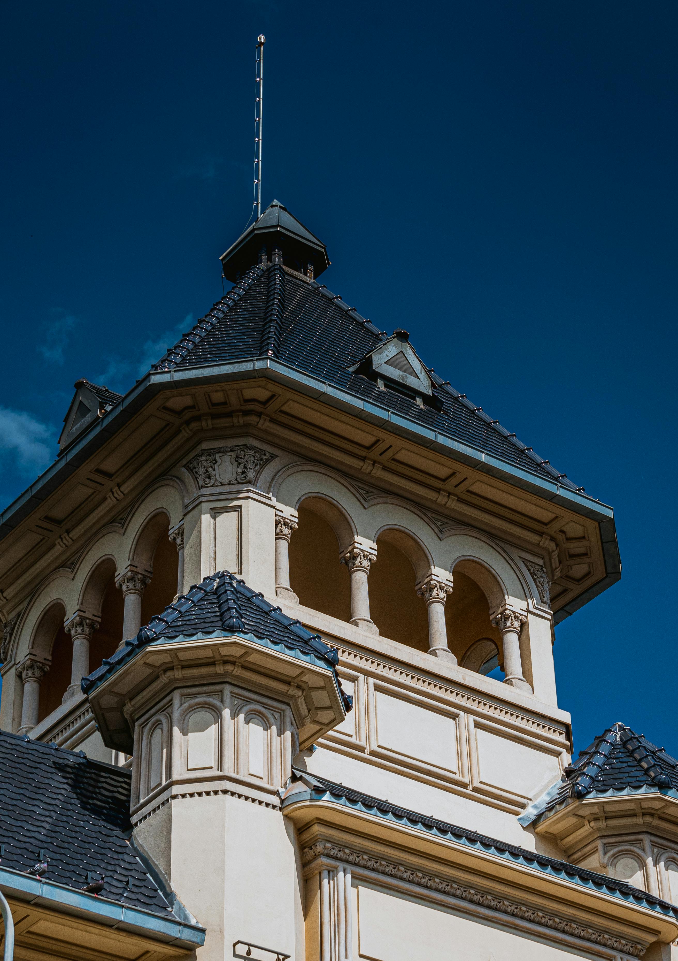 Elegant Palace with Tower · Free Stock Photo