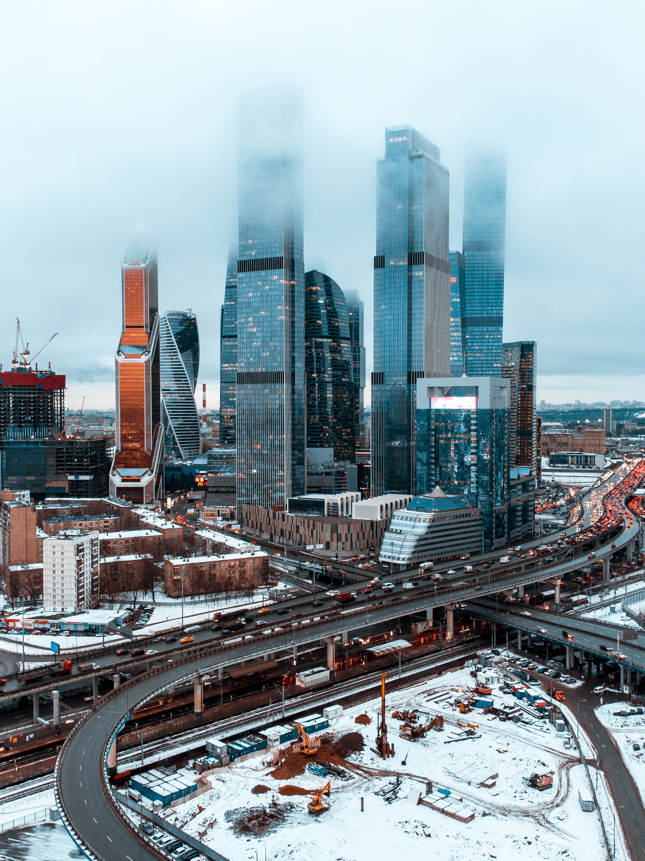 Aerial View of City Buildings · Free Stock Photo