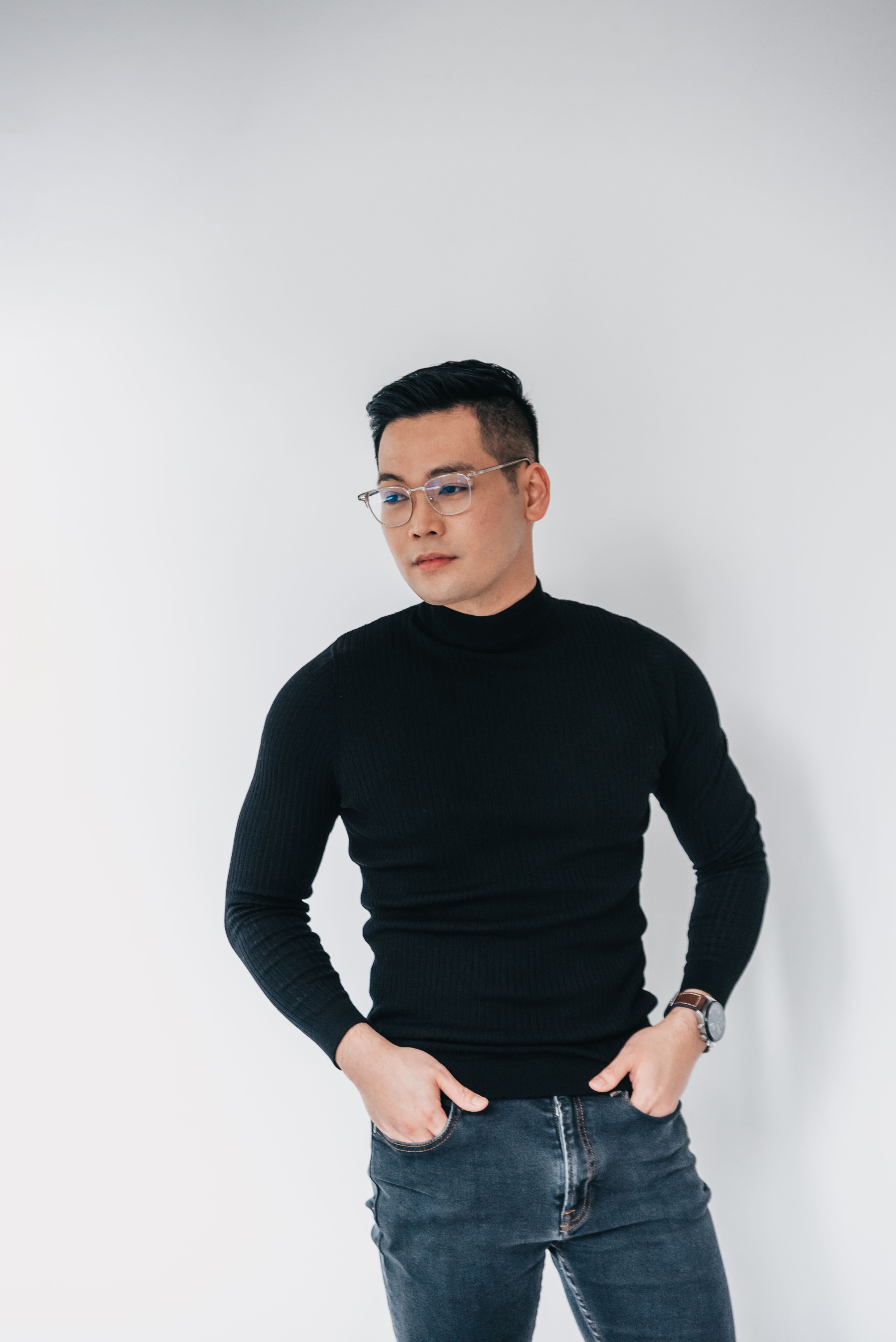 A Man in a Black Sweater · Free Stock Photo