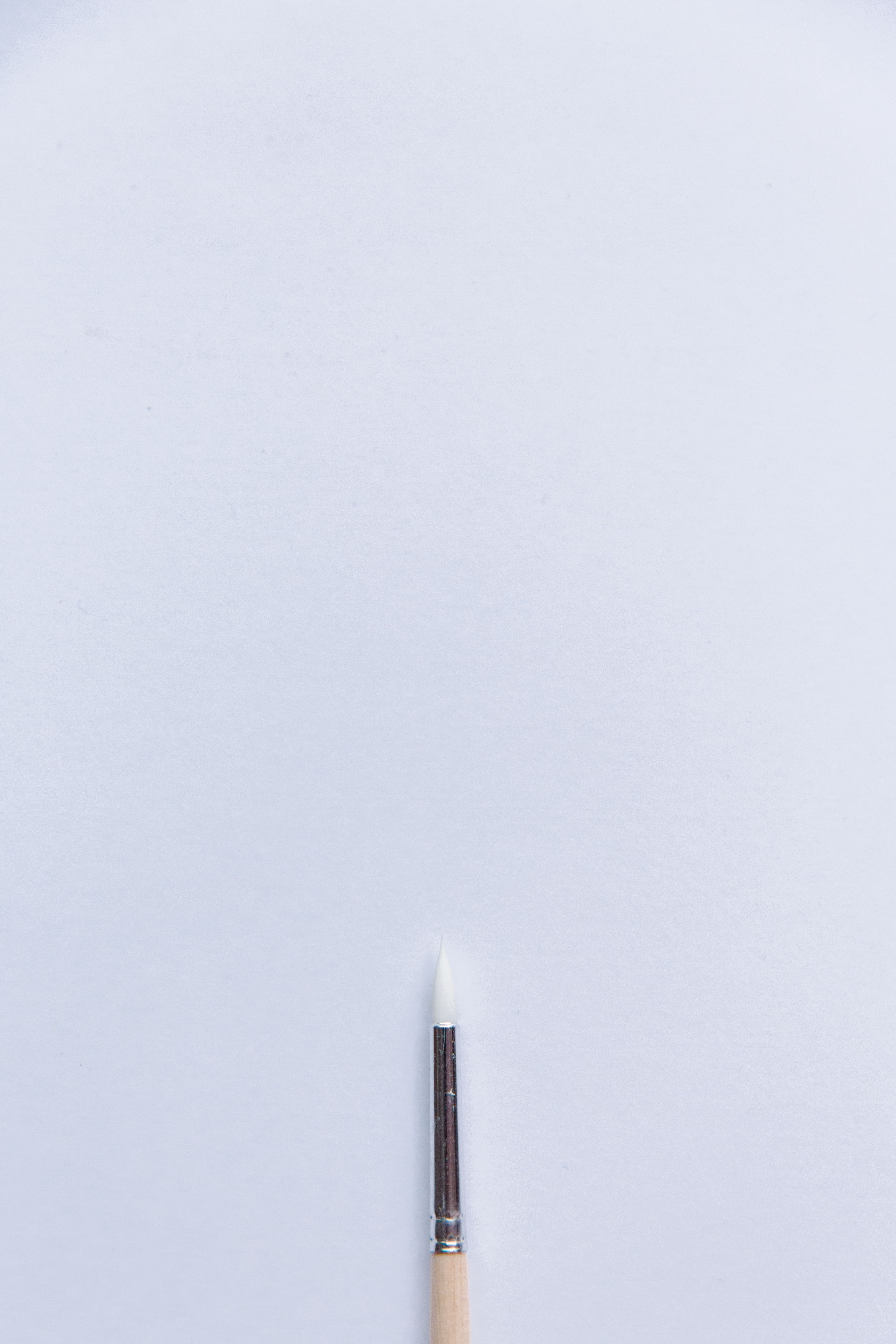 A Single Paintbrush on White Background · Free Stock Photo