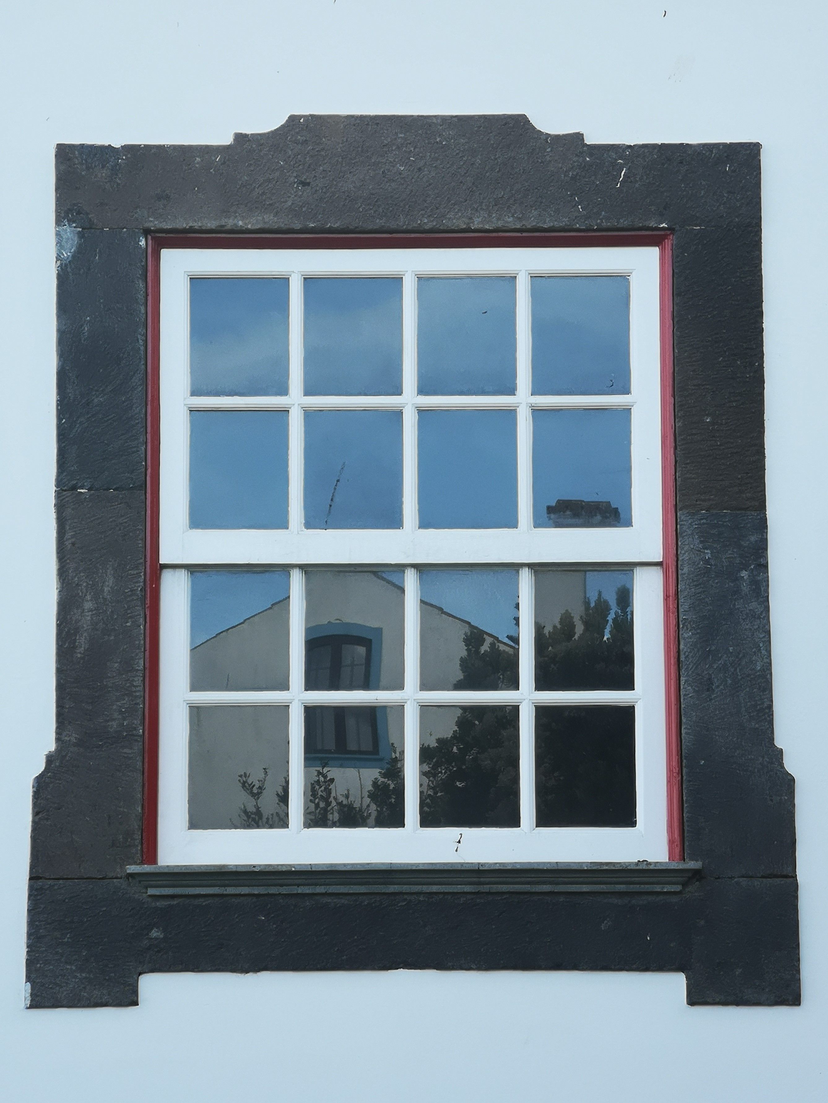 White Wooden Framed Glass Window on a White Wall · Free Stock Photo