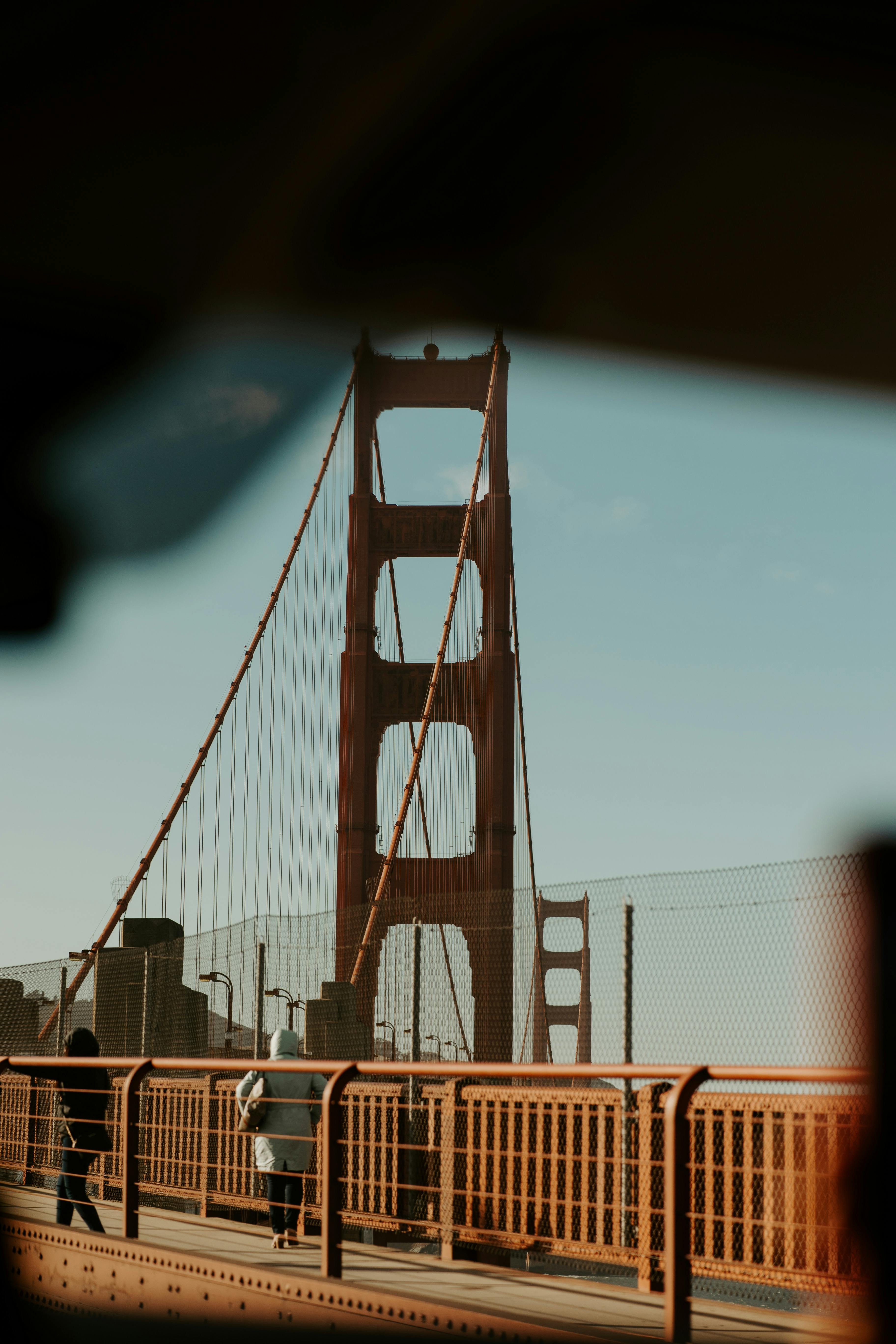 Pedestrians on Bridge · Free Stock Photo