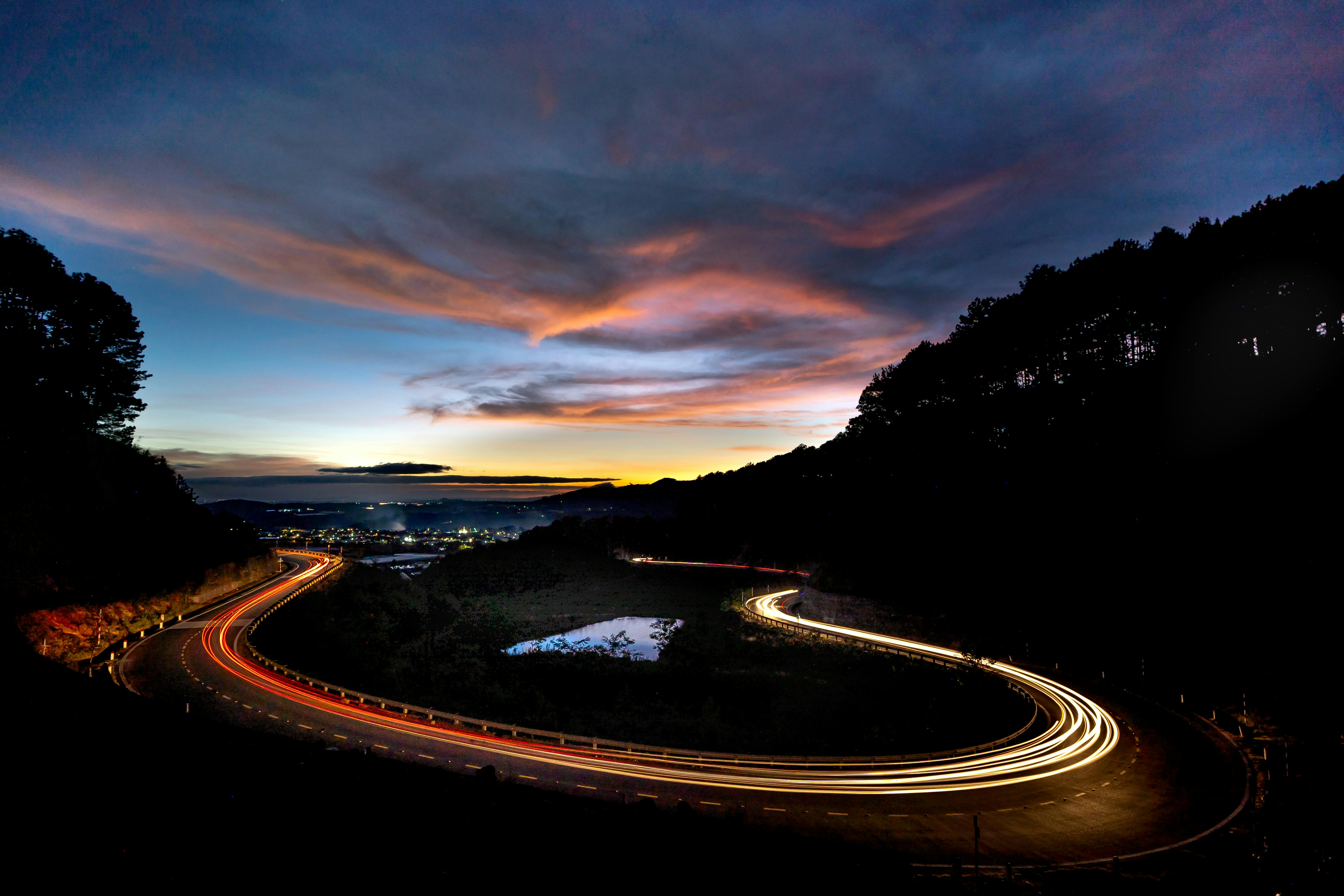 Time Lapse Photography of Vehicles Traveling on Road during Afternoon ...