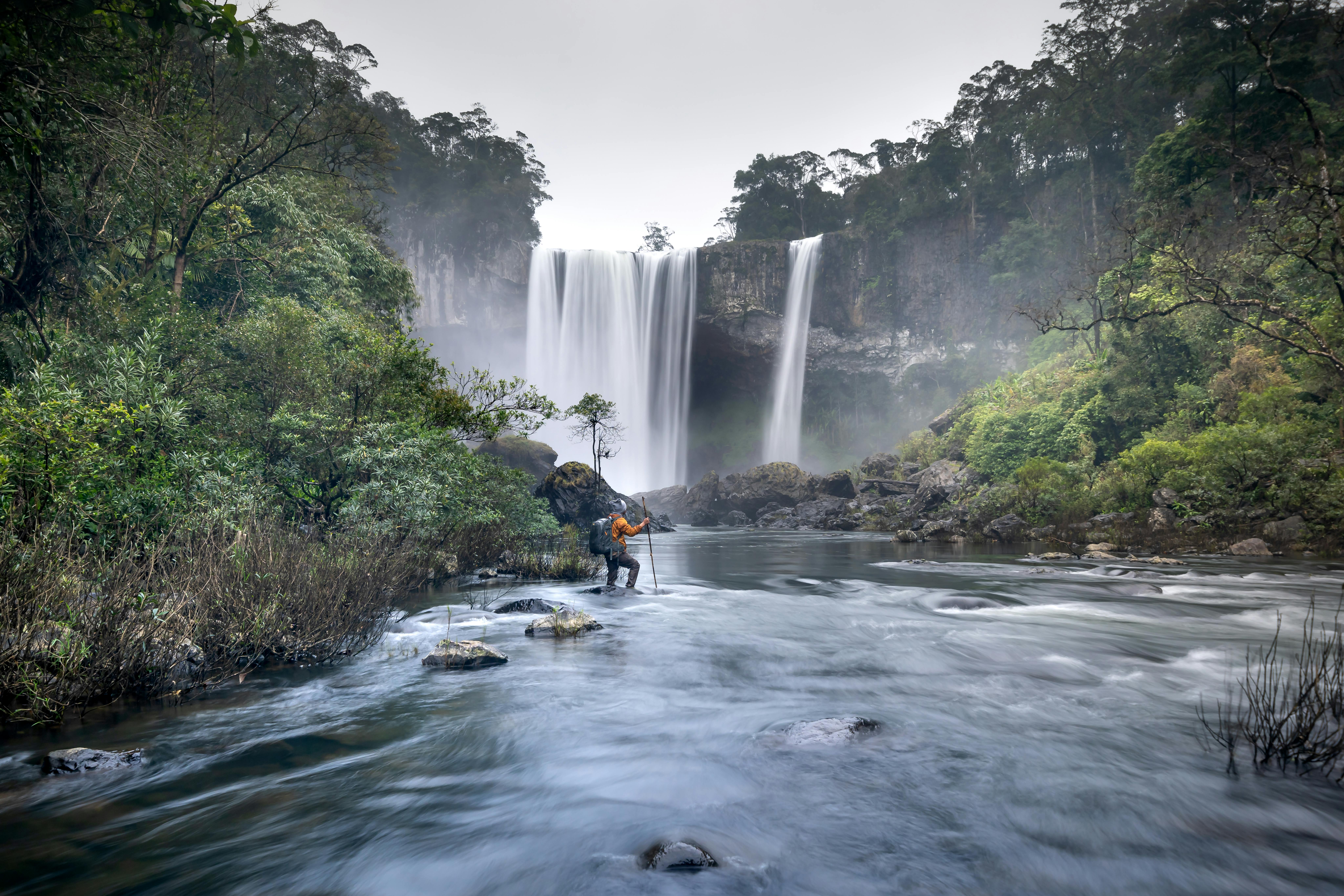Person Standing in the River · Free Stock Photo