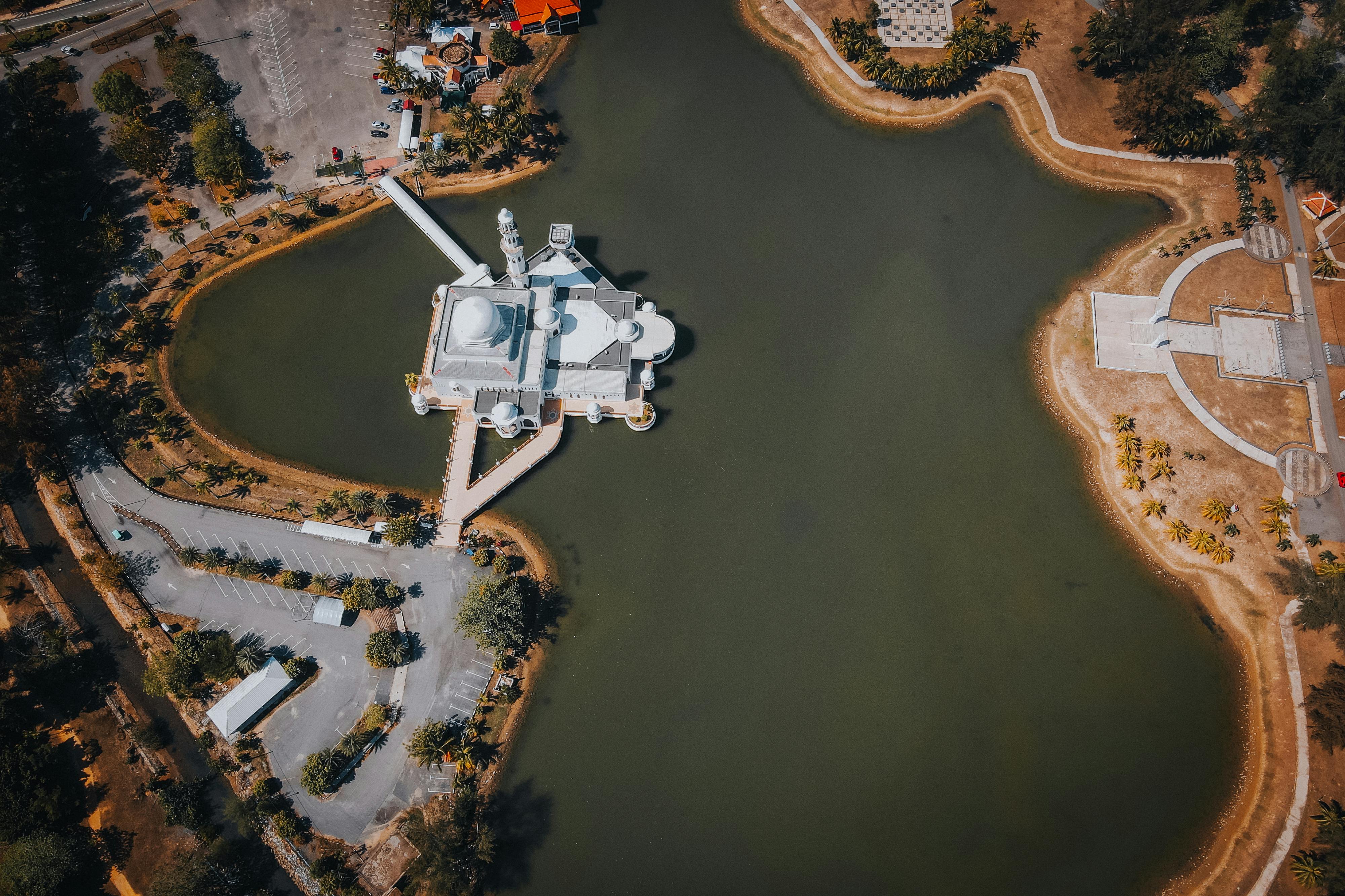 Aerial View of a Mosque · Free Stock Photo