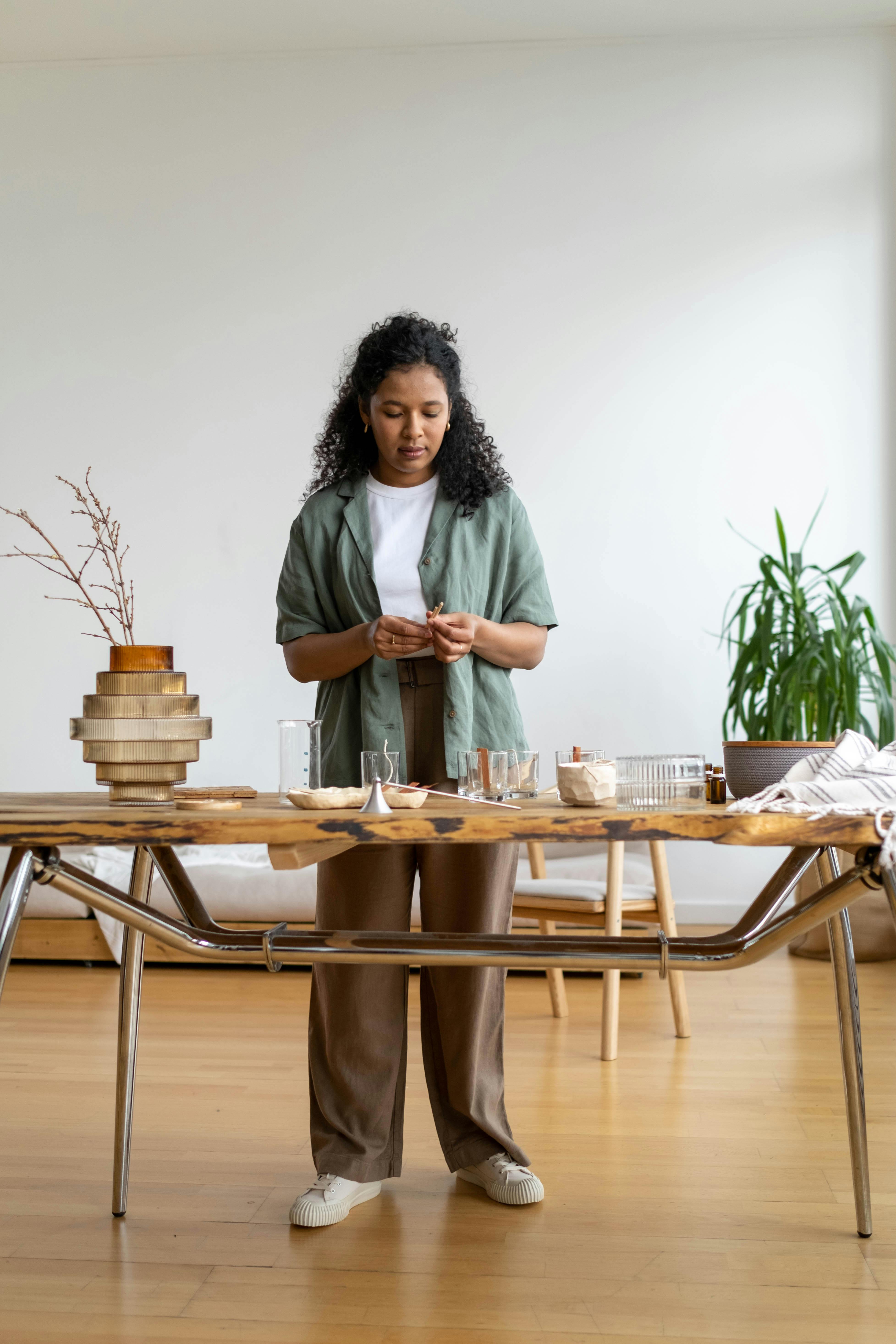 A Woman Making Candles · Free Stock Photo