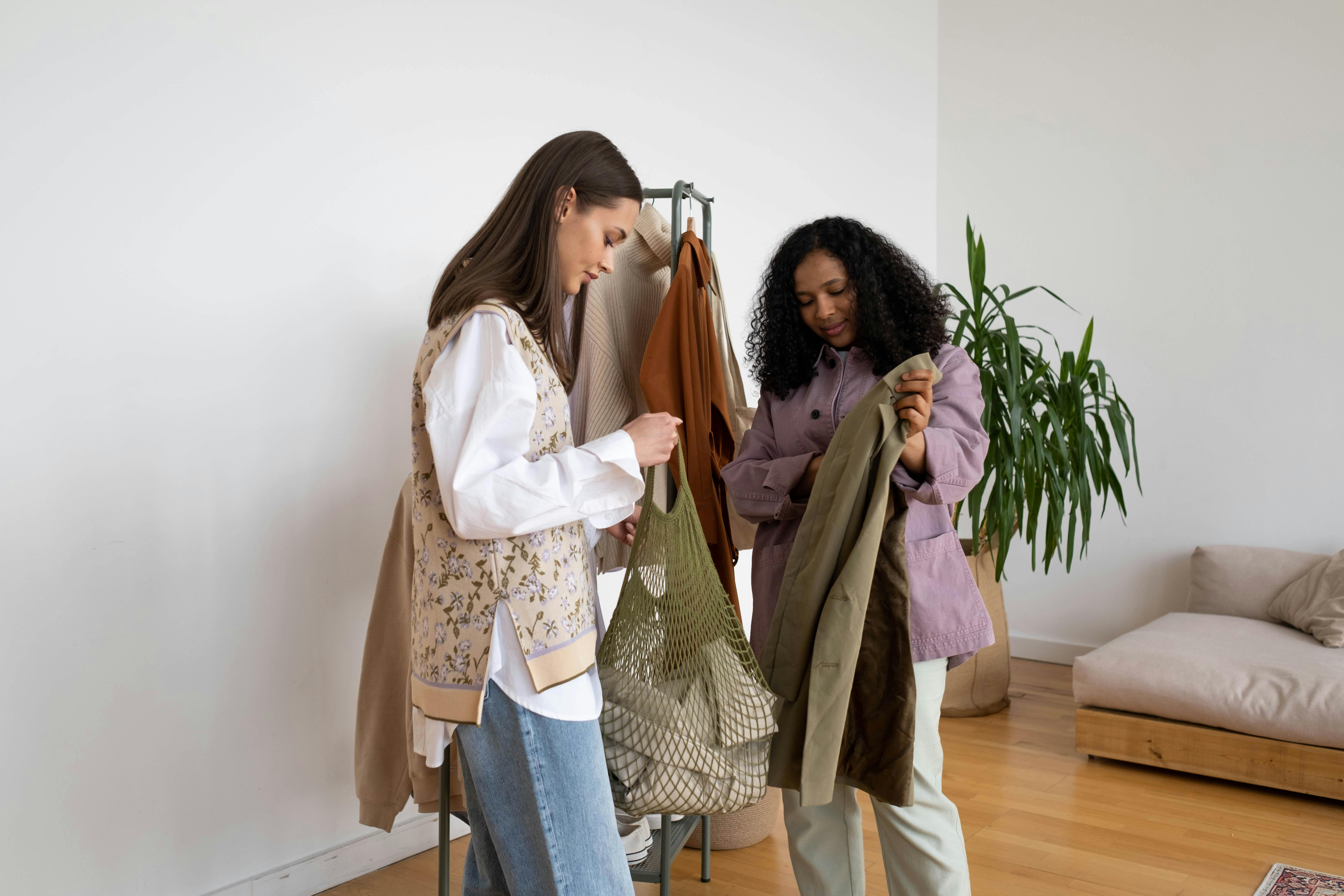 Women Checking the Clothes · Free Stock Photo