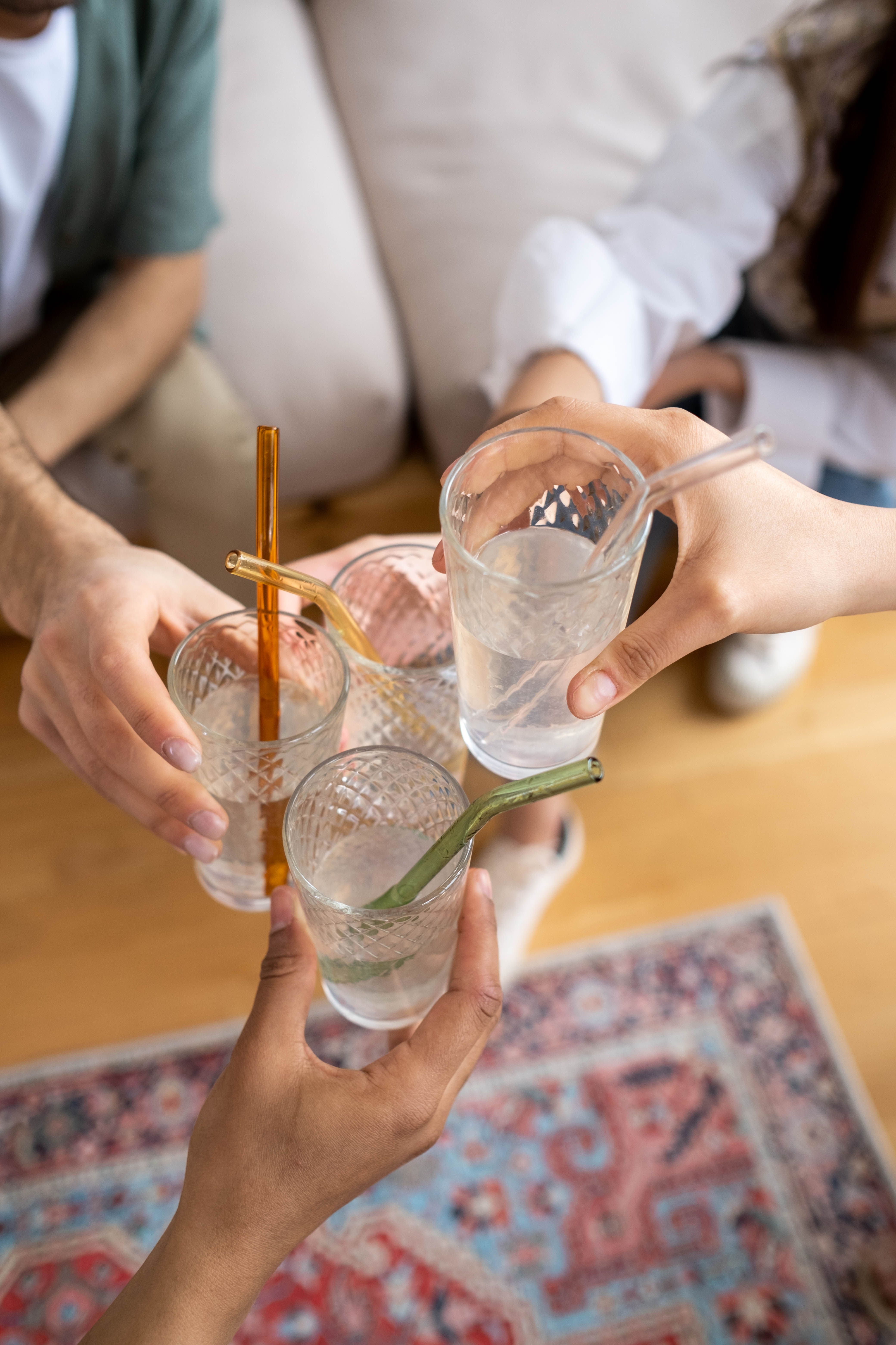 A Group of People Doing a Toast With Drinking Glassses · Free Stock Photo