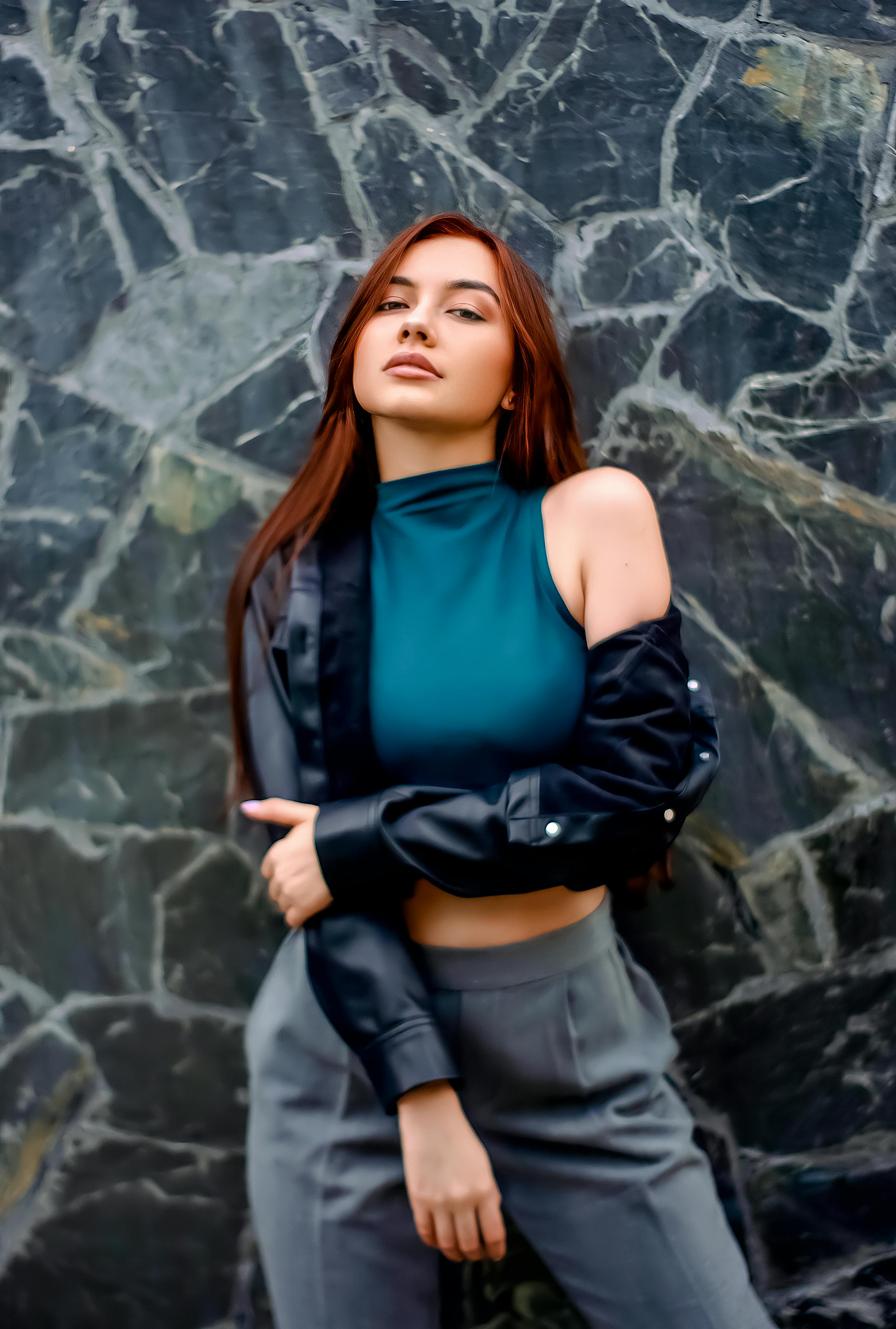 Beautiful Woman with Flowers on her Dress · Free Stock Photo