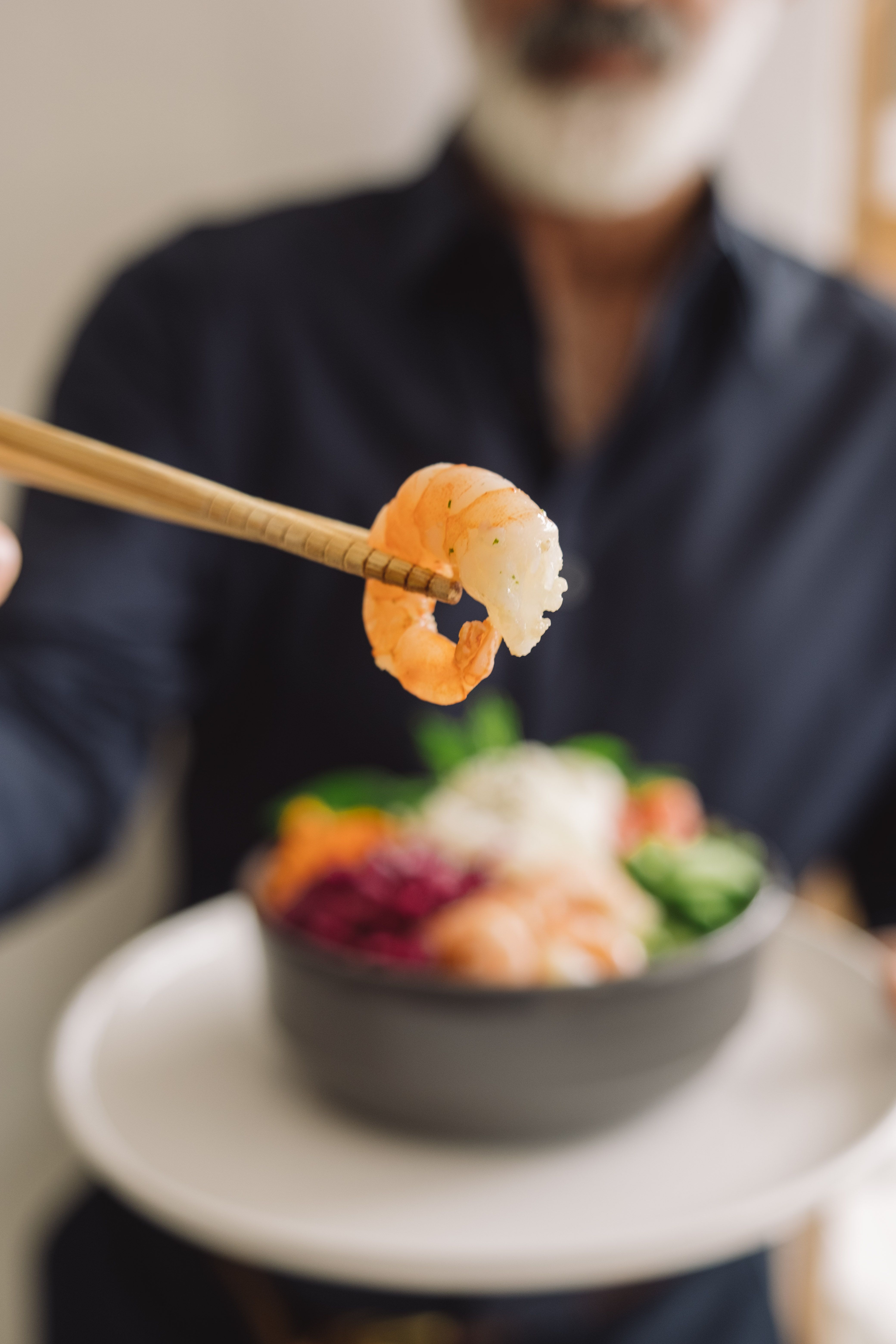 Close Up Shot of a Peeled Shrimp · Free Stock Photo