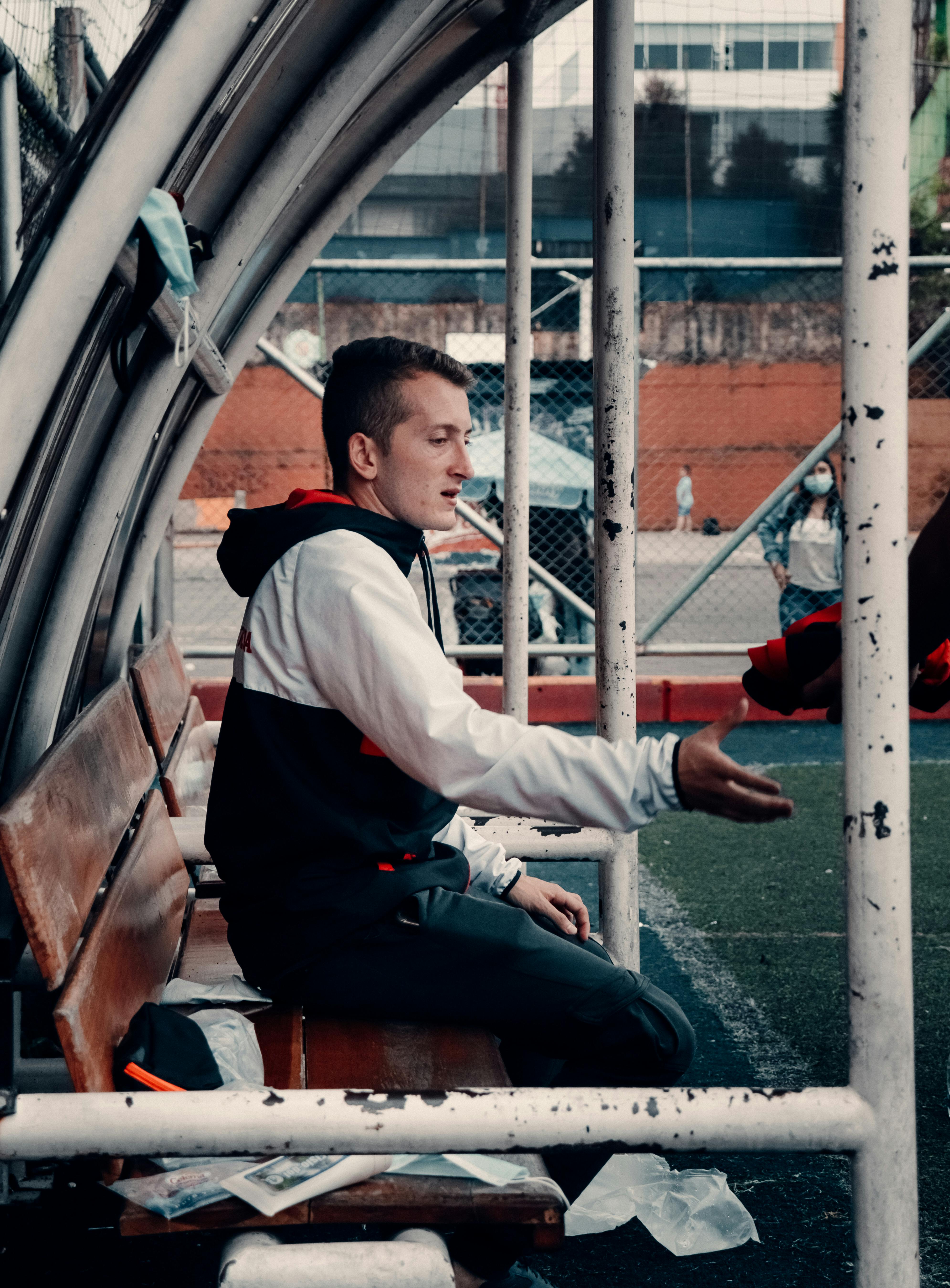 Man Raising His Right Arm · Free Stock Photo