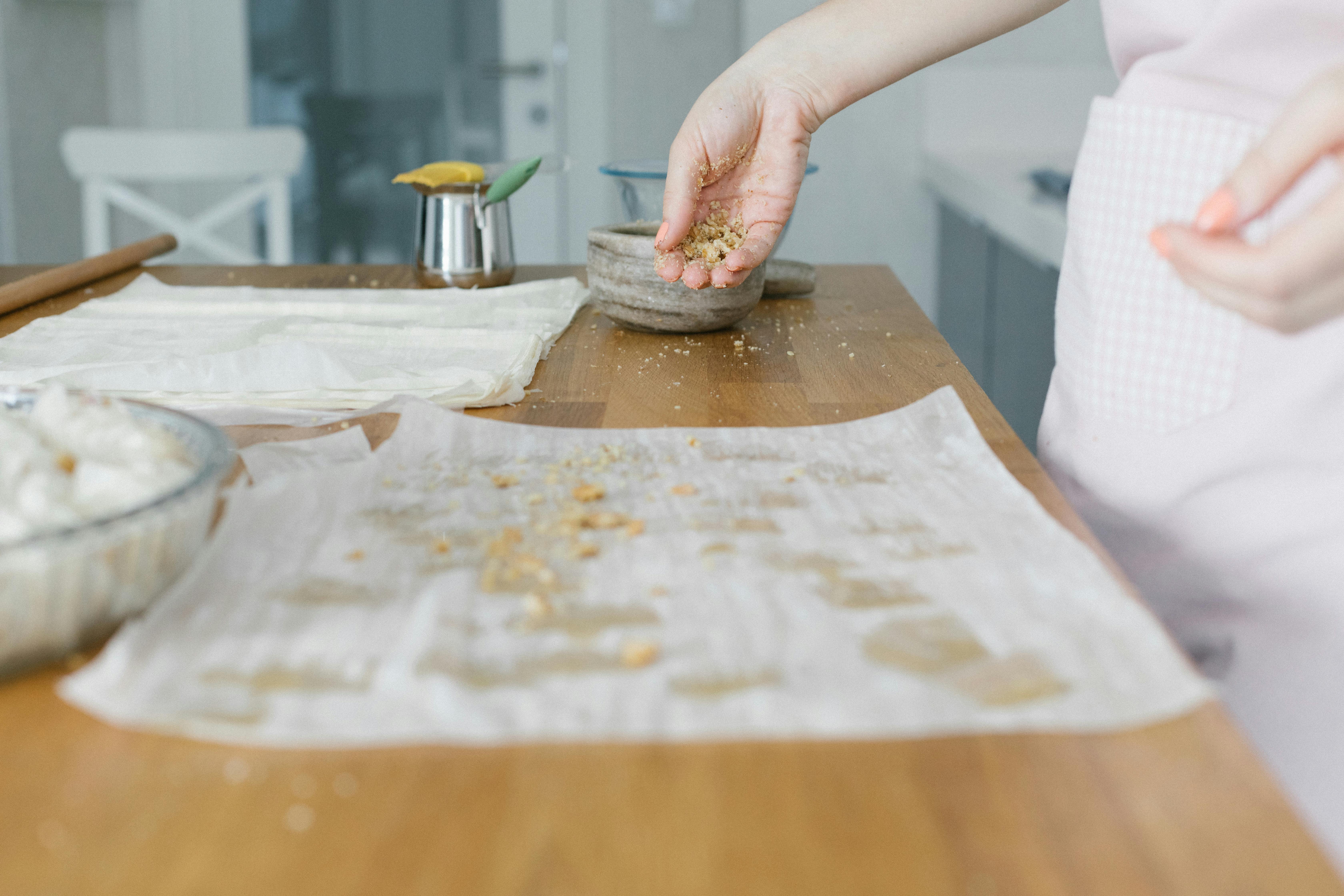 A Person Making Baklava · Free Stock Photo