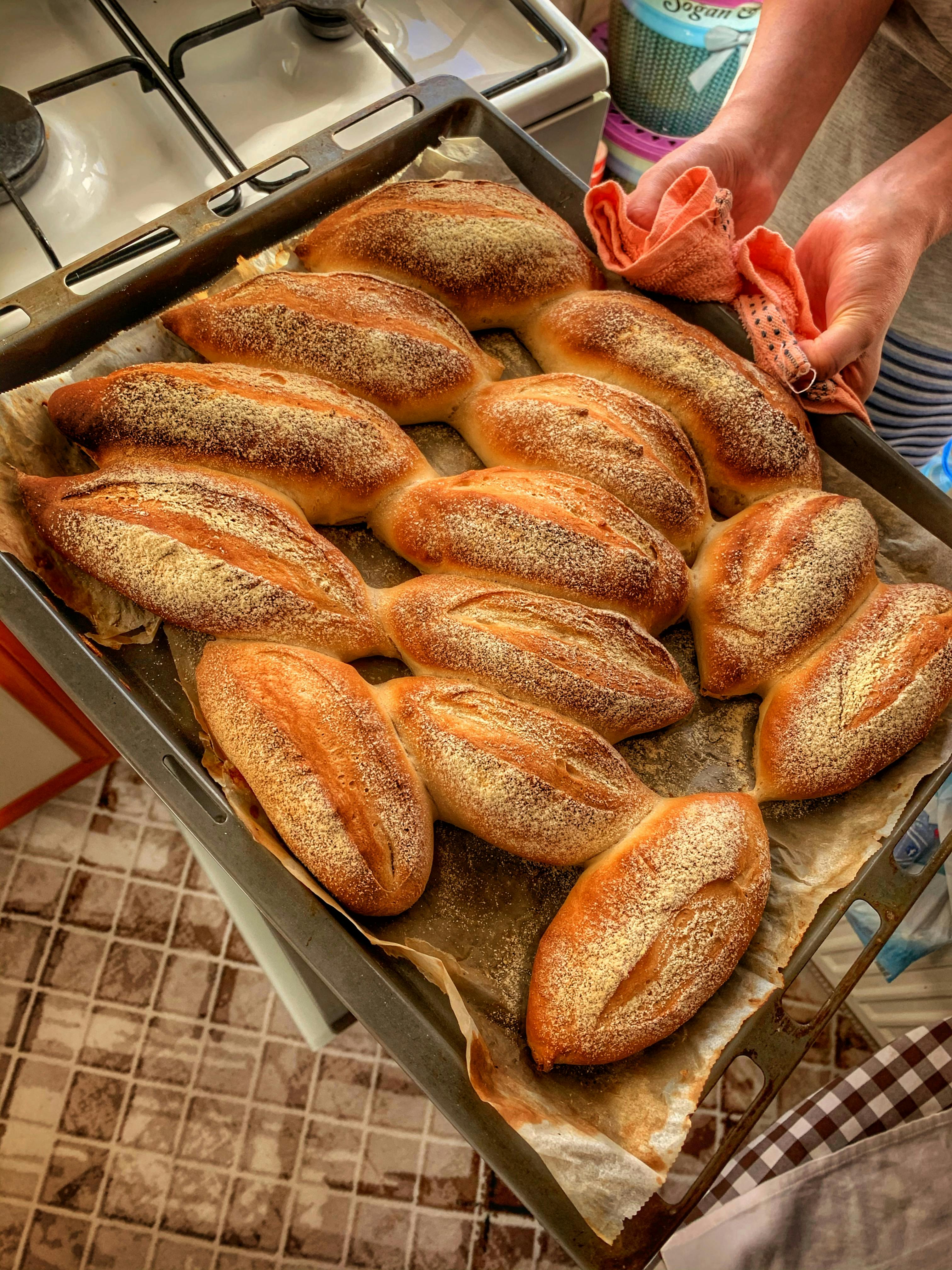 Brown Bread on the Tray · Free Stock Photo