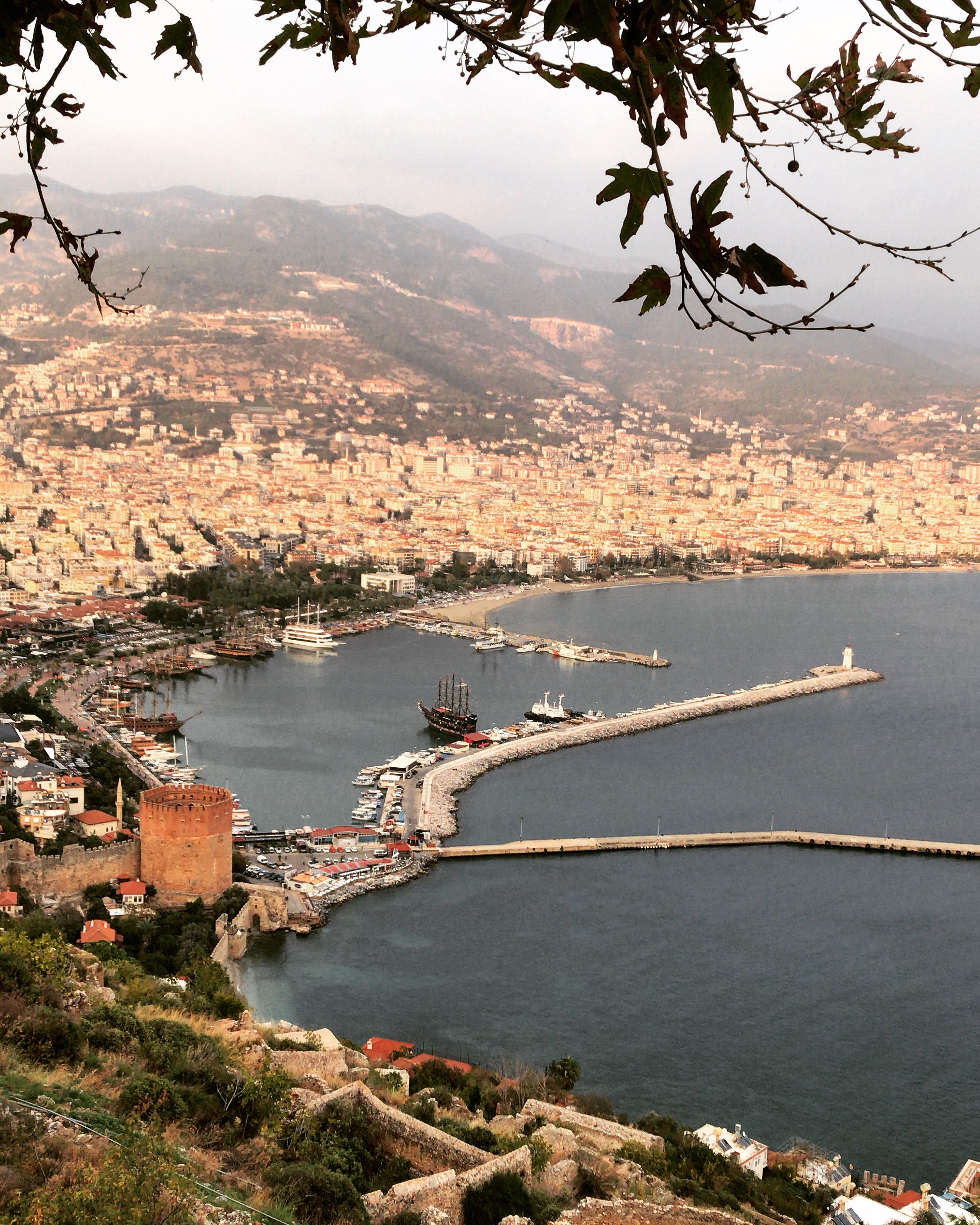 View of Alanya From the Top of the Fortress Hill · Free Stock Photo