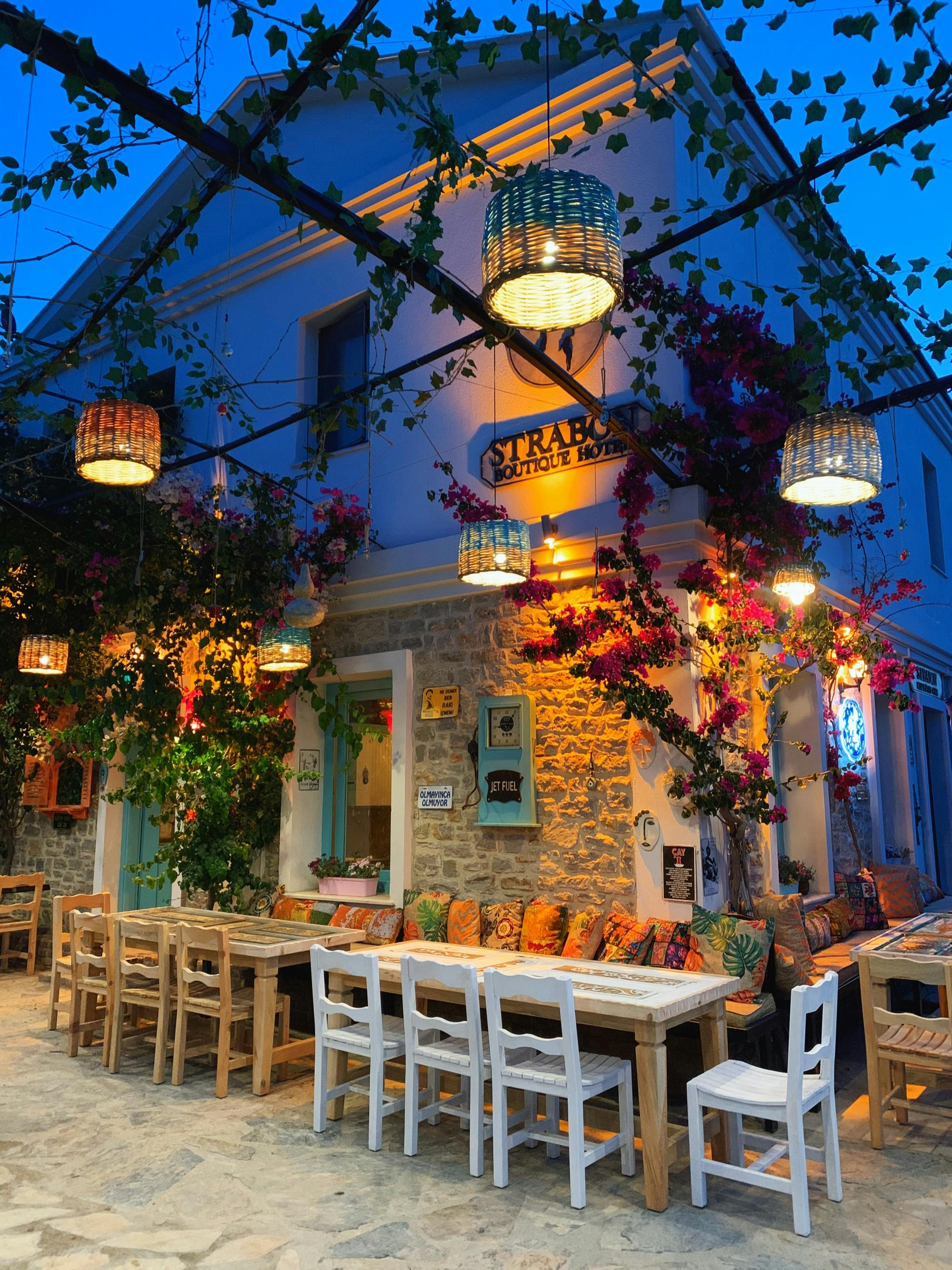Tables and Chairs Outside the Restaurant · Free Stock Photo