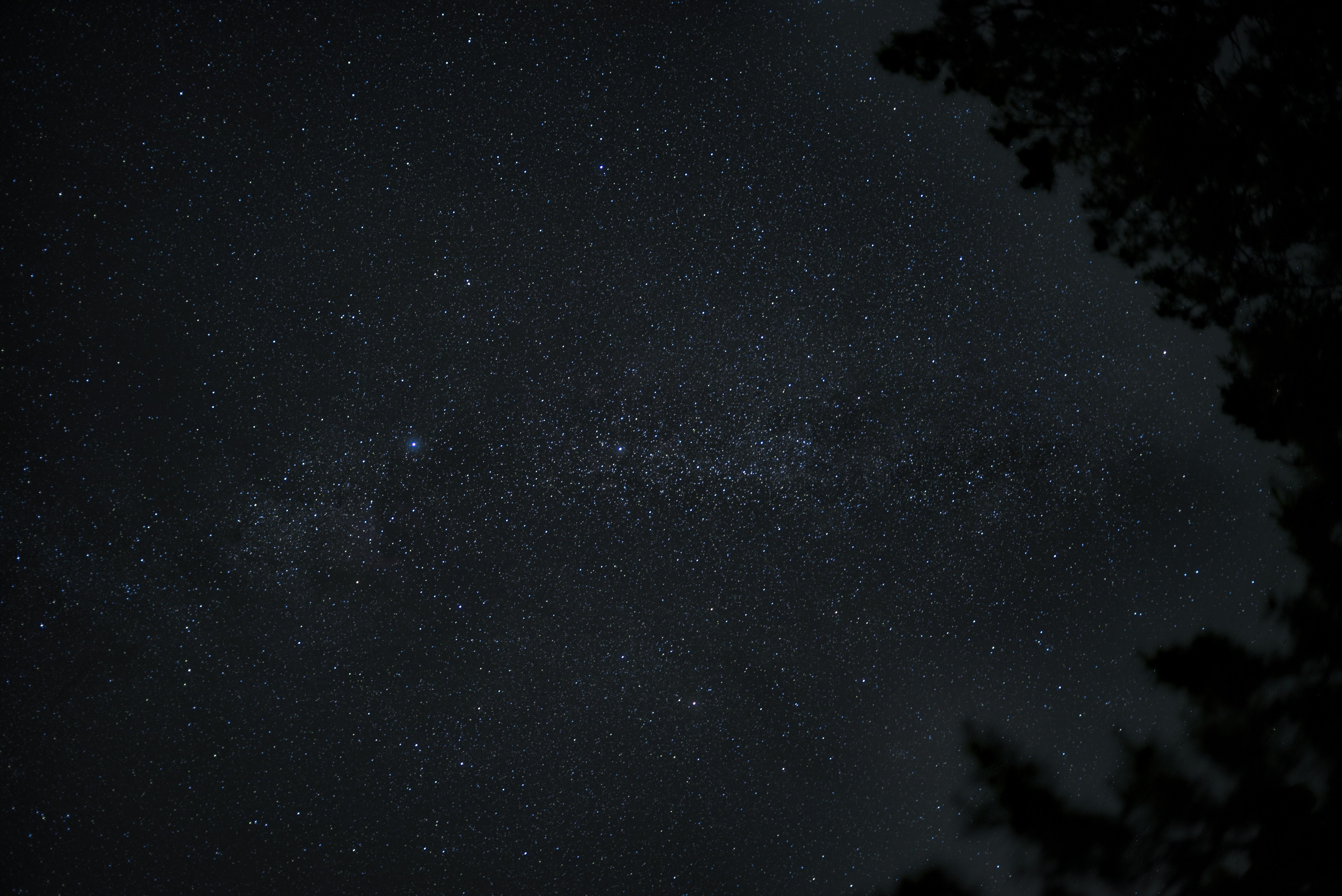 Black and White Starry Night · Free Stock Photo