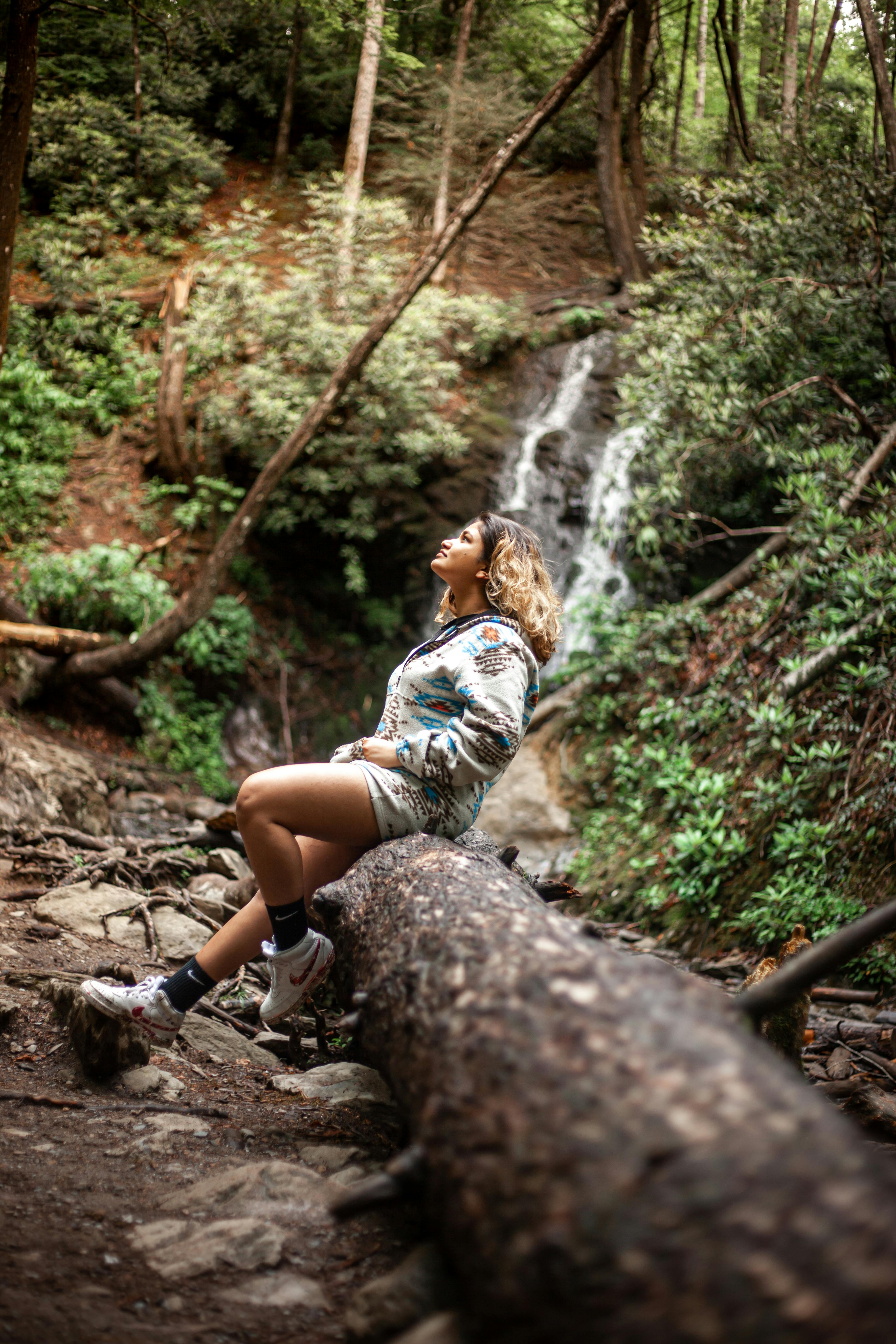 An Adventurous Woman Enjoying the Forest · Free Stock Photo