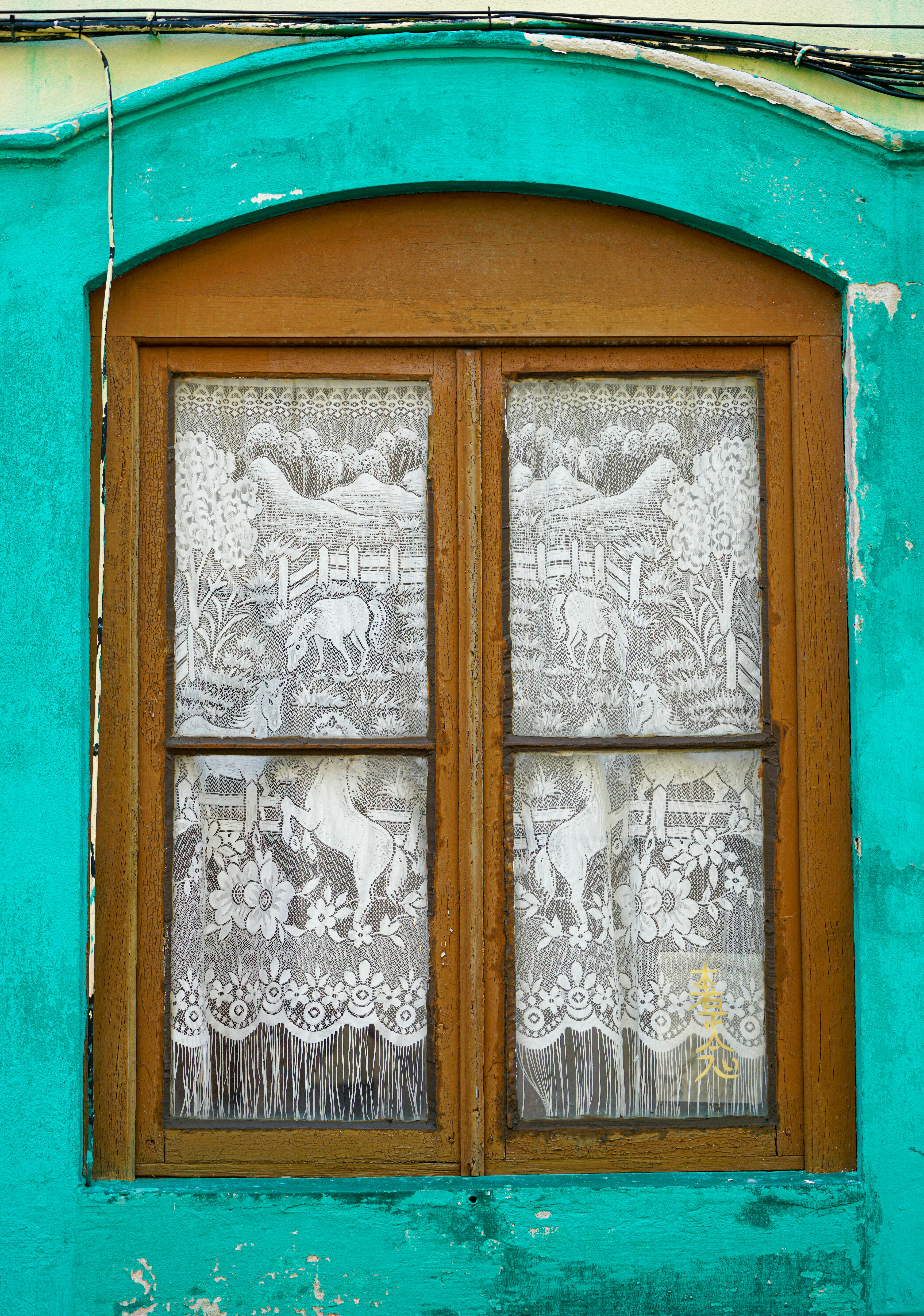 Blue Steel Window Frame · Free Stock Photo