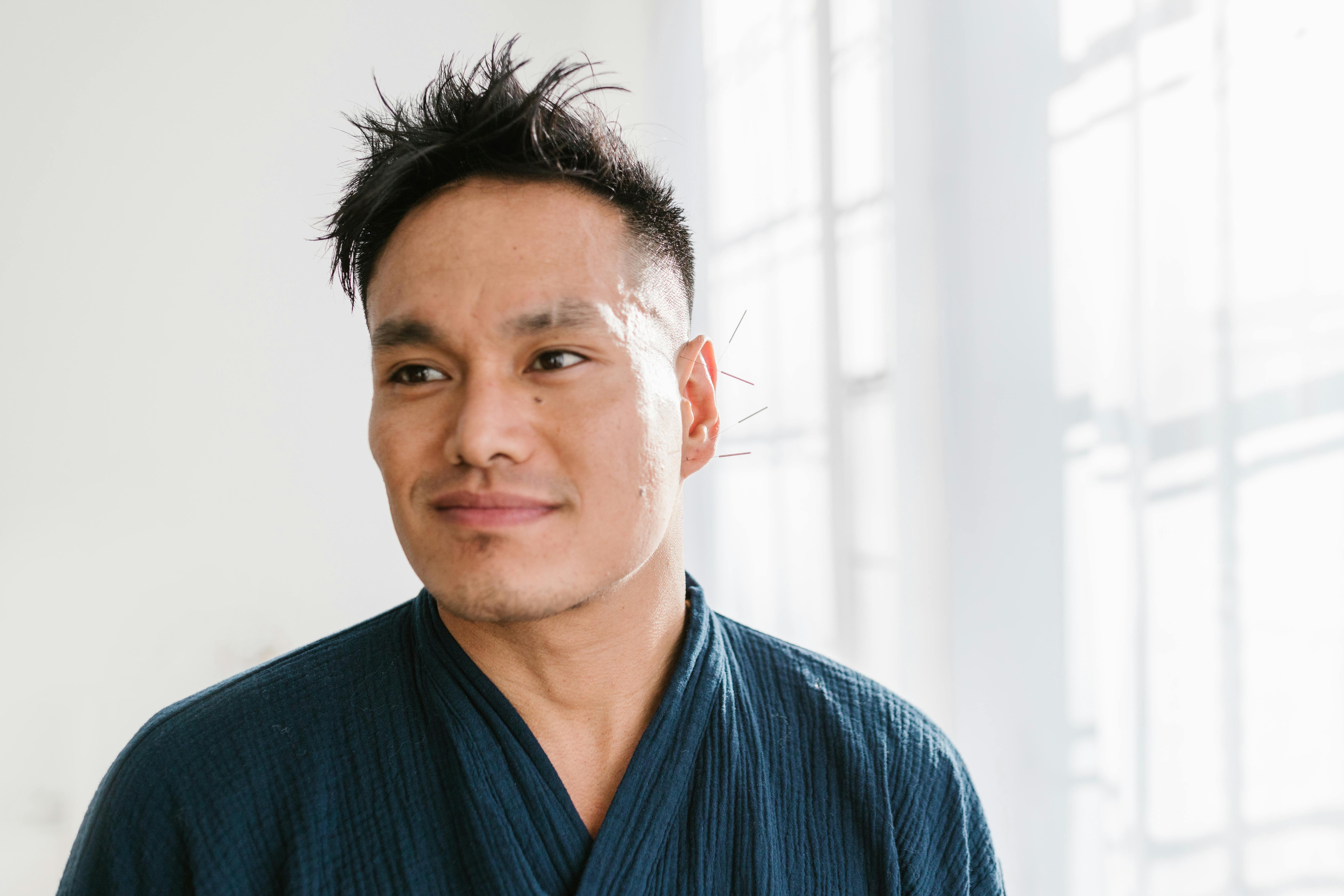 Smiling Man Looking Afar · Free Stock Photo