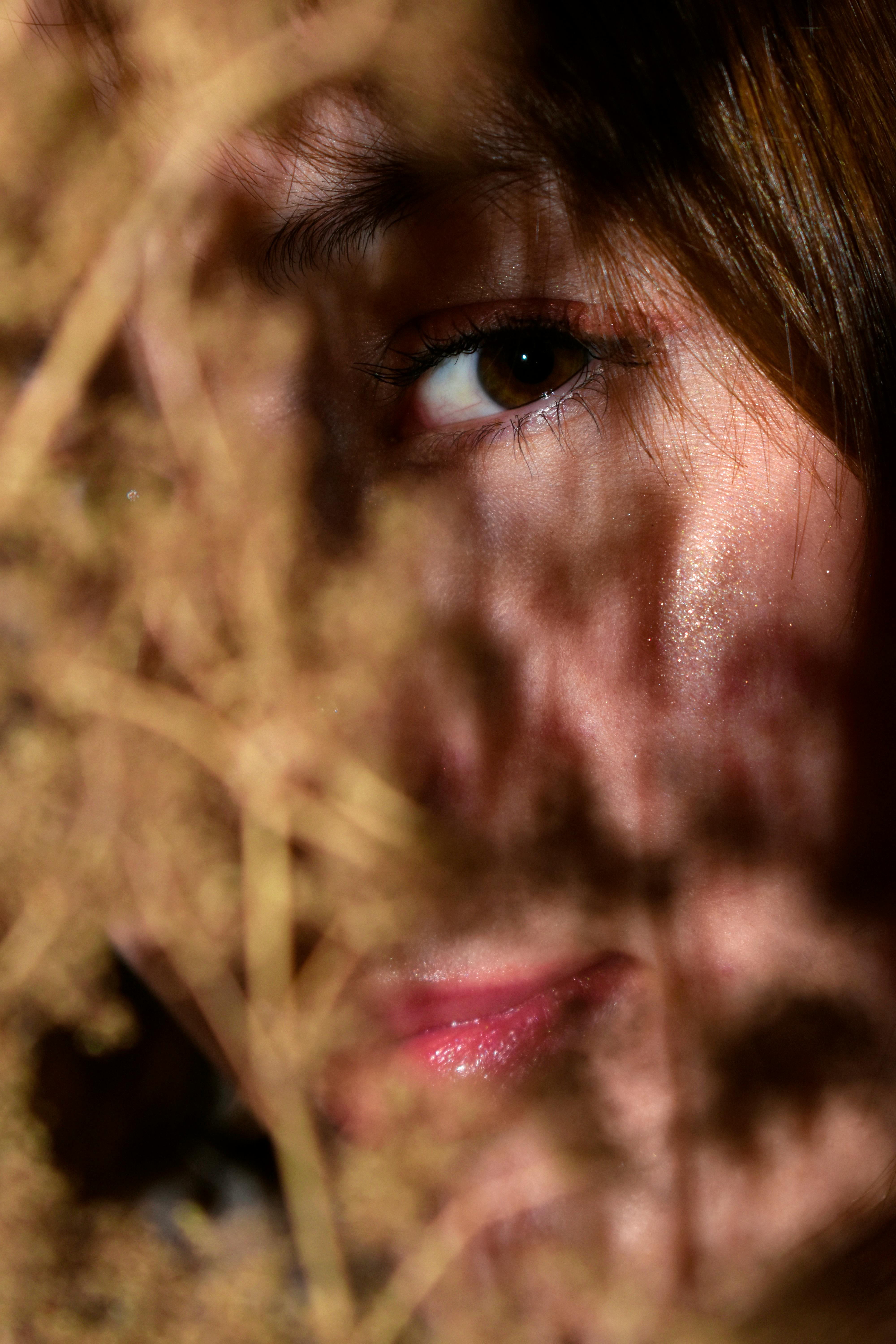Woman with a Shadow on her Face · Free Stock Photo