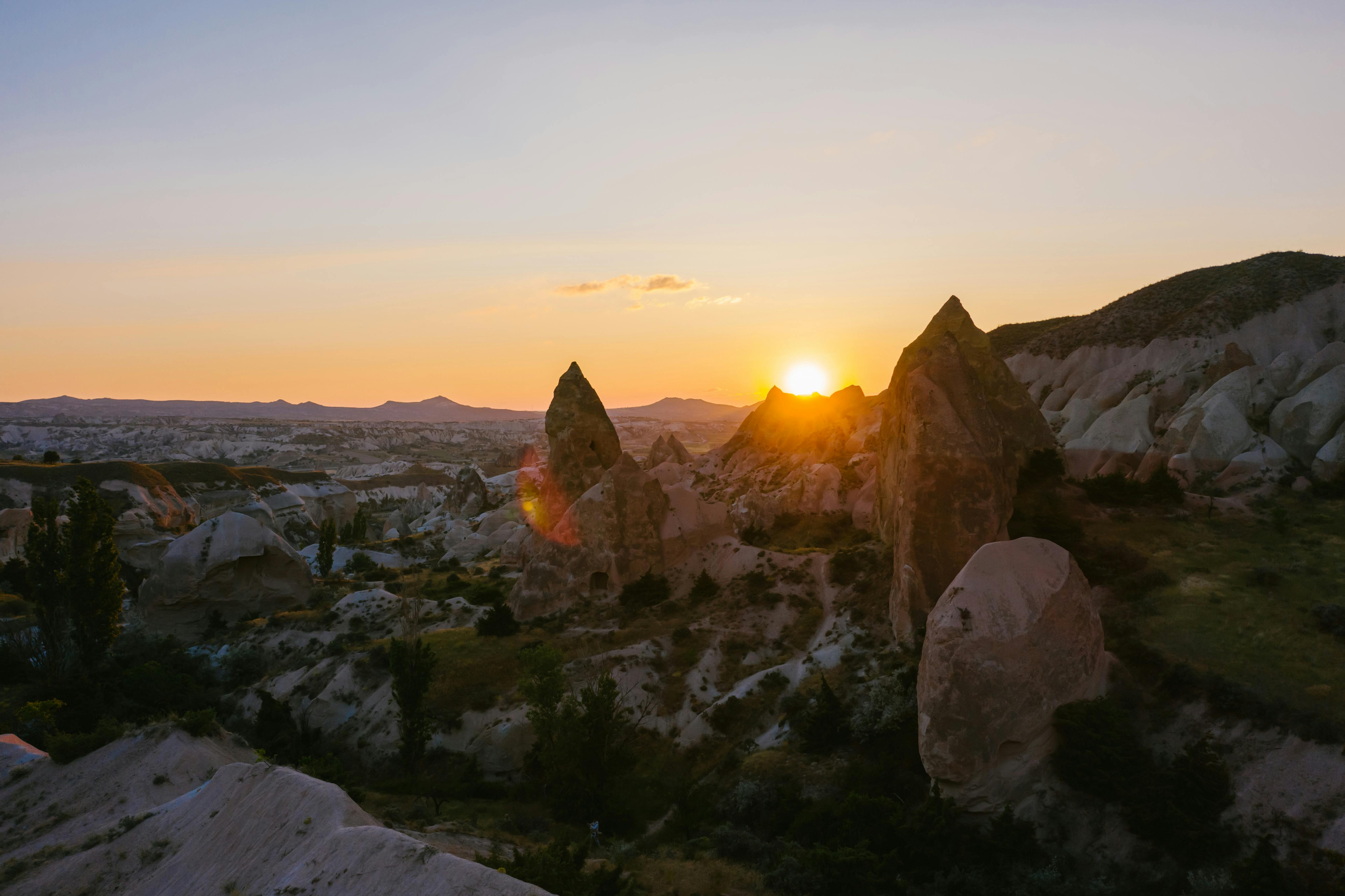 Rock Formations During Sunset · Free Stock Photo
