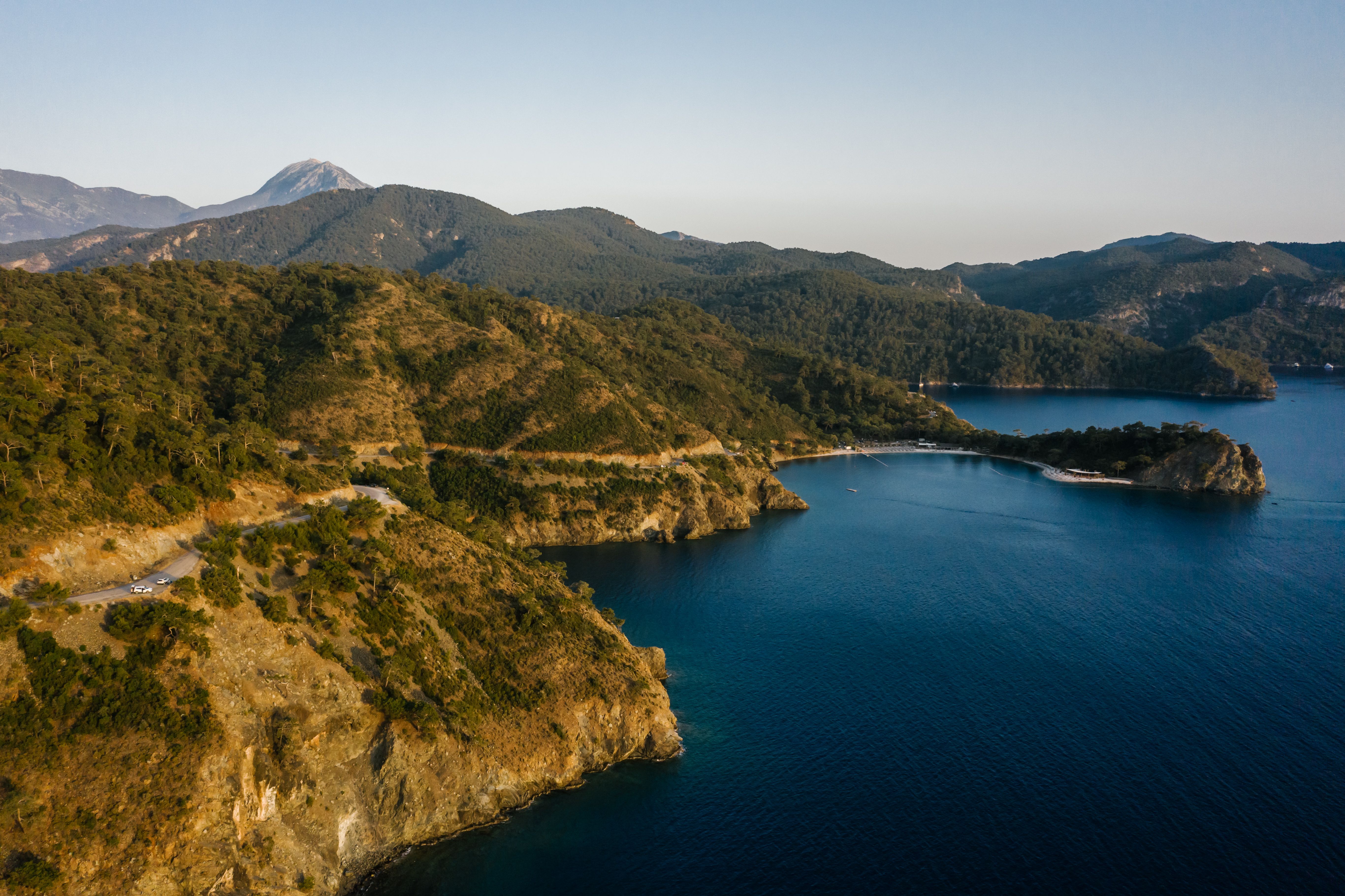 Drone Shot of a Coastal Area · Free Stock Photo