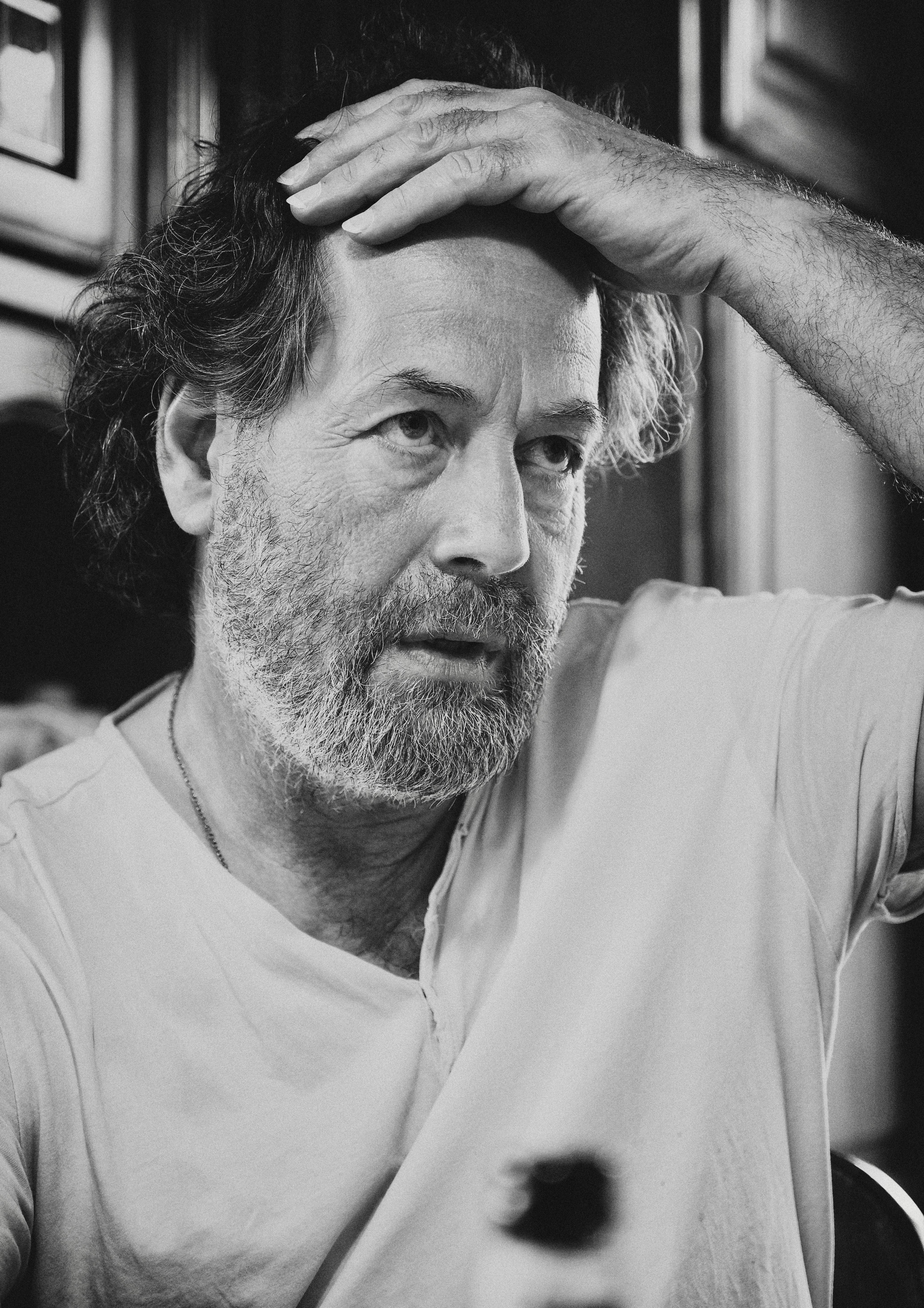 Grayscale Photo of Man Feeling Pensive · Free Stock Photo